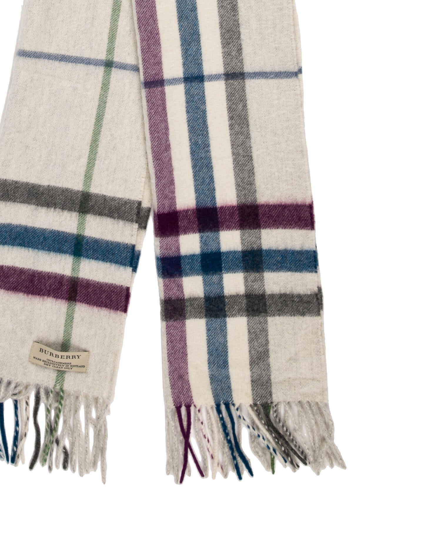 Burberry Silk Nova Check Pattern Scarf - Neutrals Scarves and Shawls ...