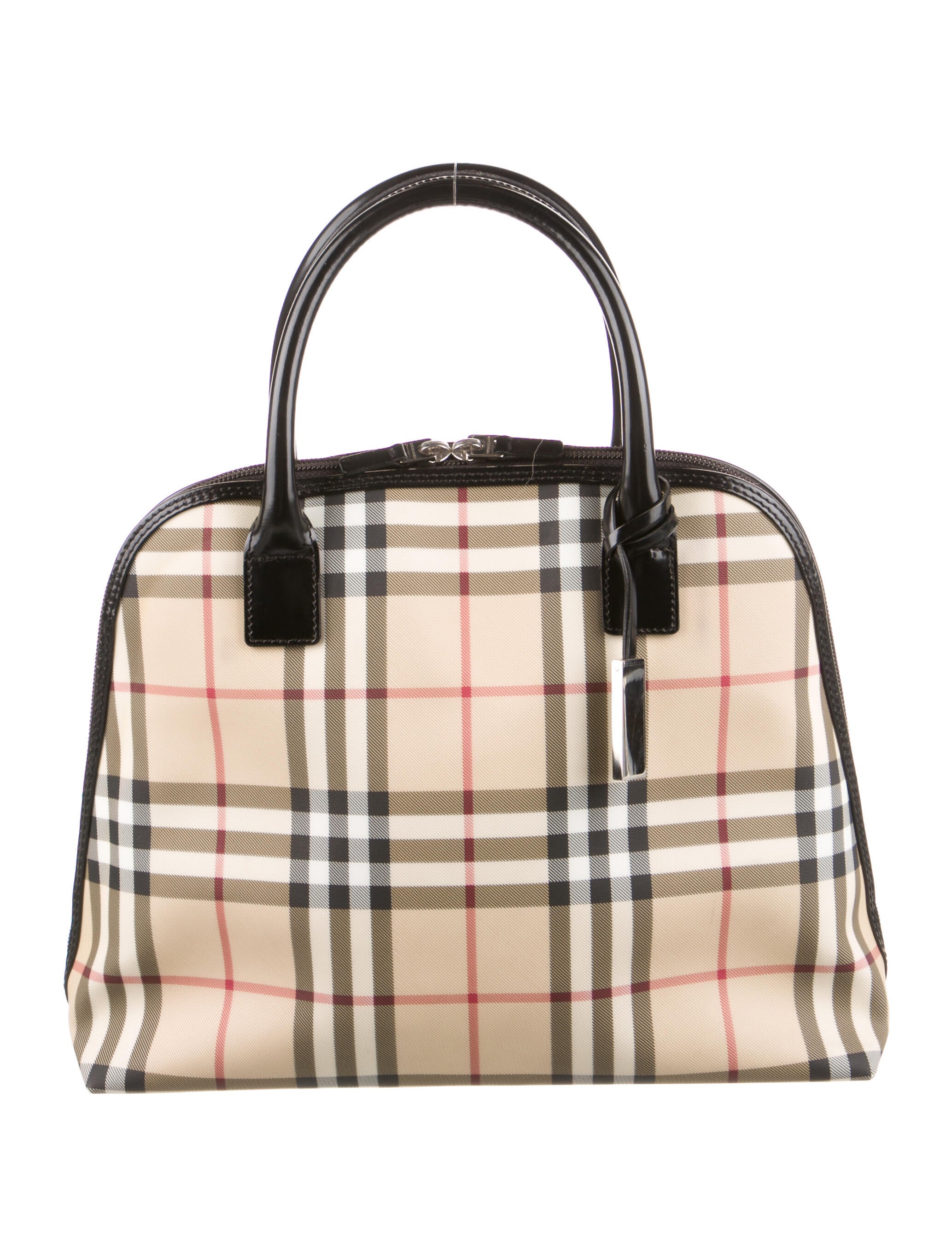 Burberry Vintage Nova Check Dome Handle Bag - Neutrals Handle Bags ...