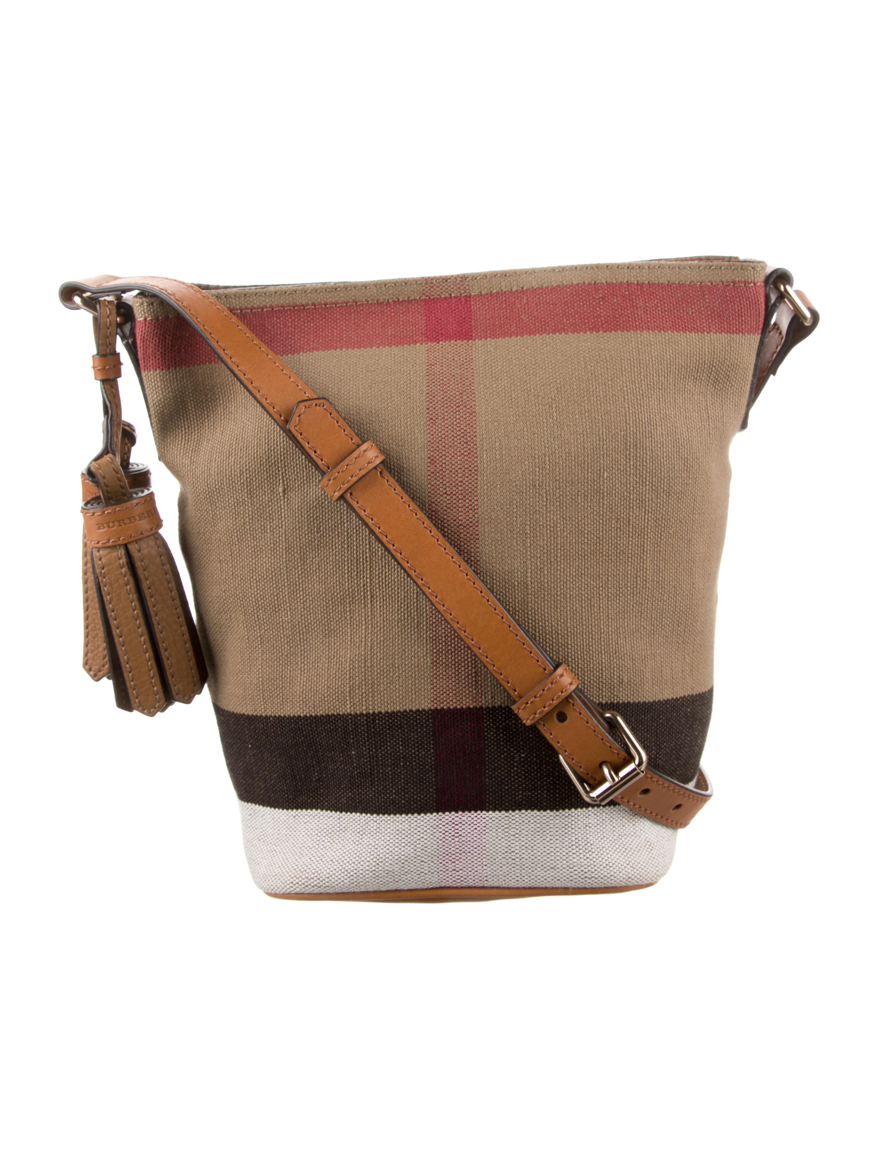 Burberry Nova Check Bucket Bag - Neutrals Bucket Bags, Handbags ...