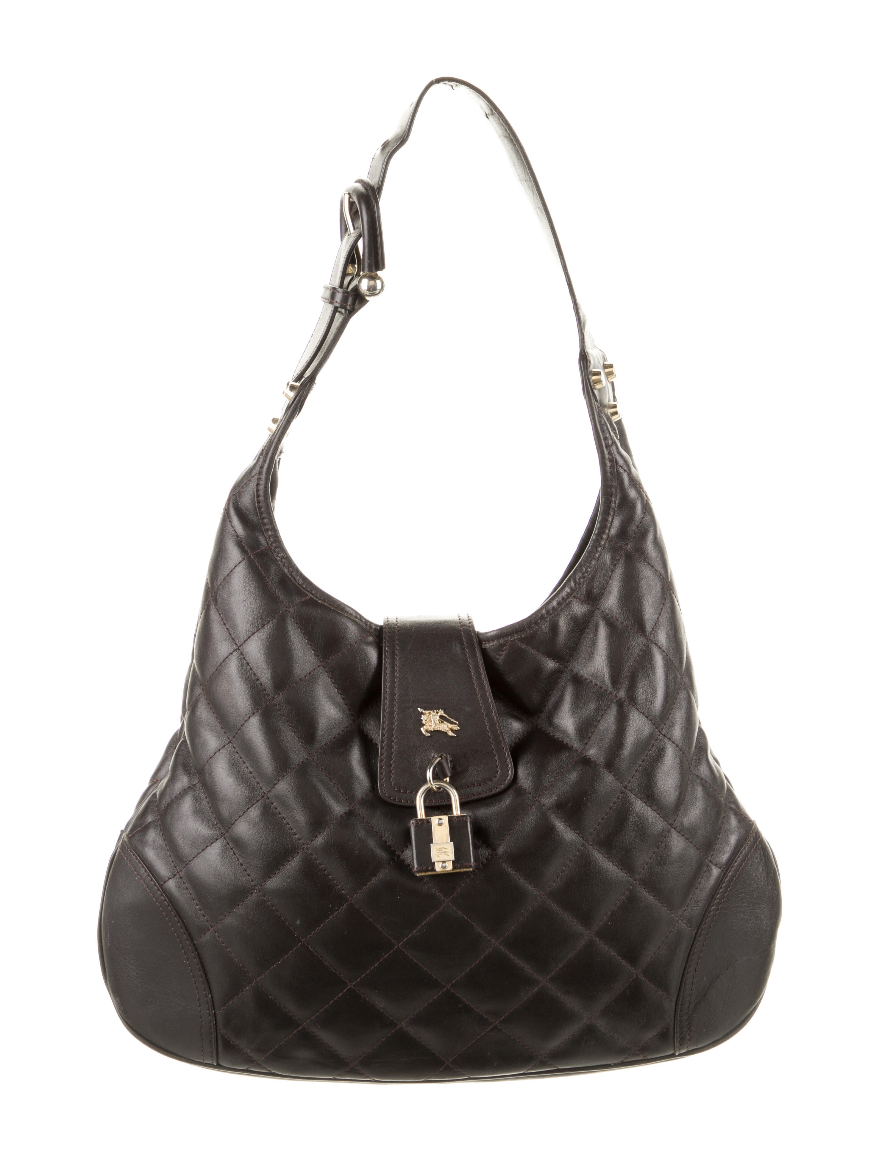 Burberry Large Leather Ashby Hobo - Brown Hobos, Handbags - BUR311591 ...