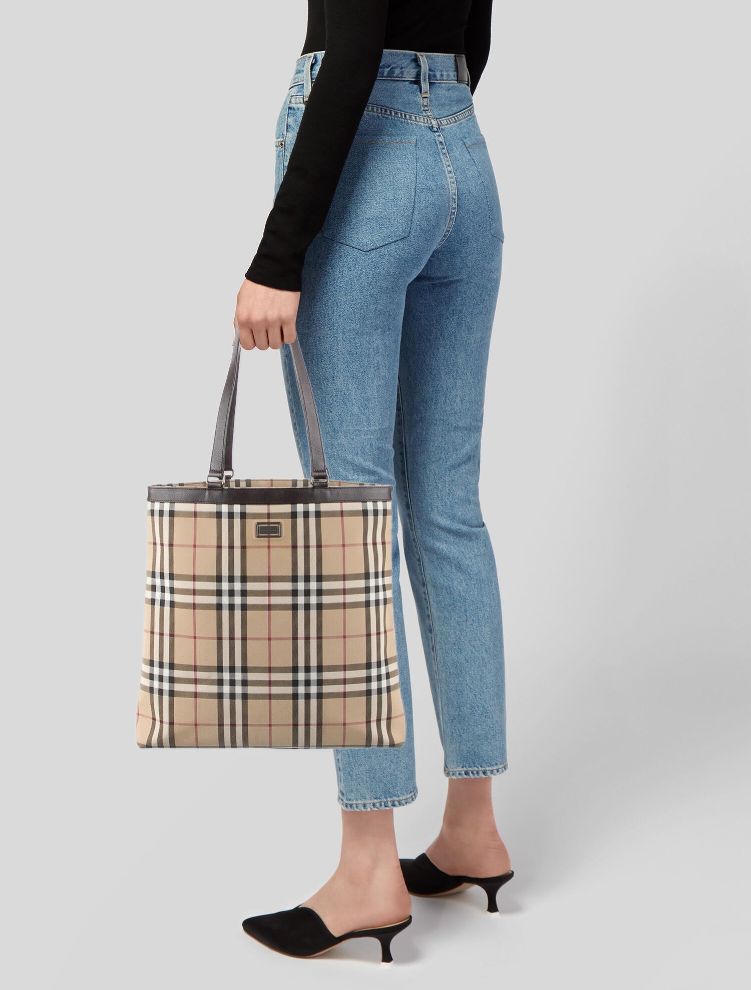 Burberry Studded Suede Tote - Neutrals Totes, Handbags - BUR104749 ...