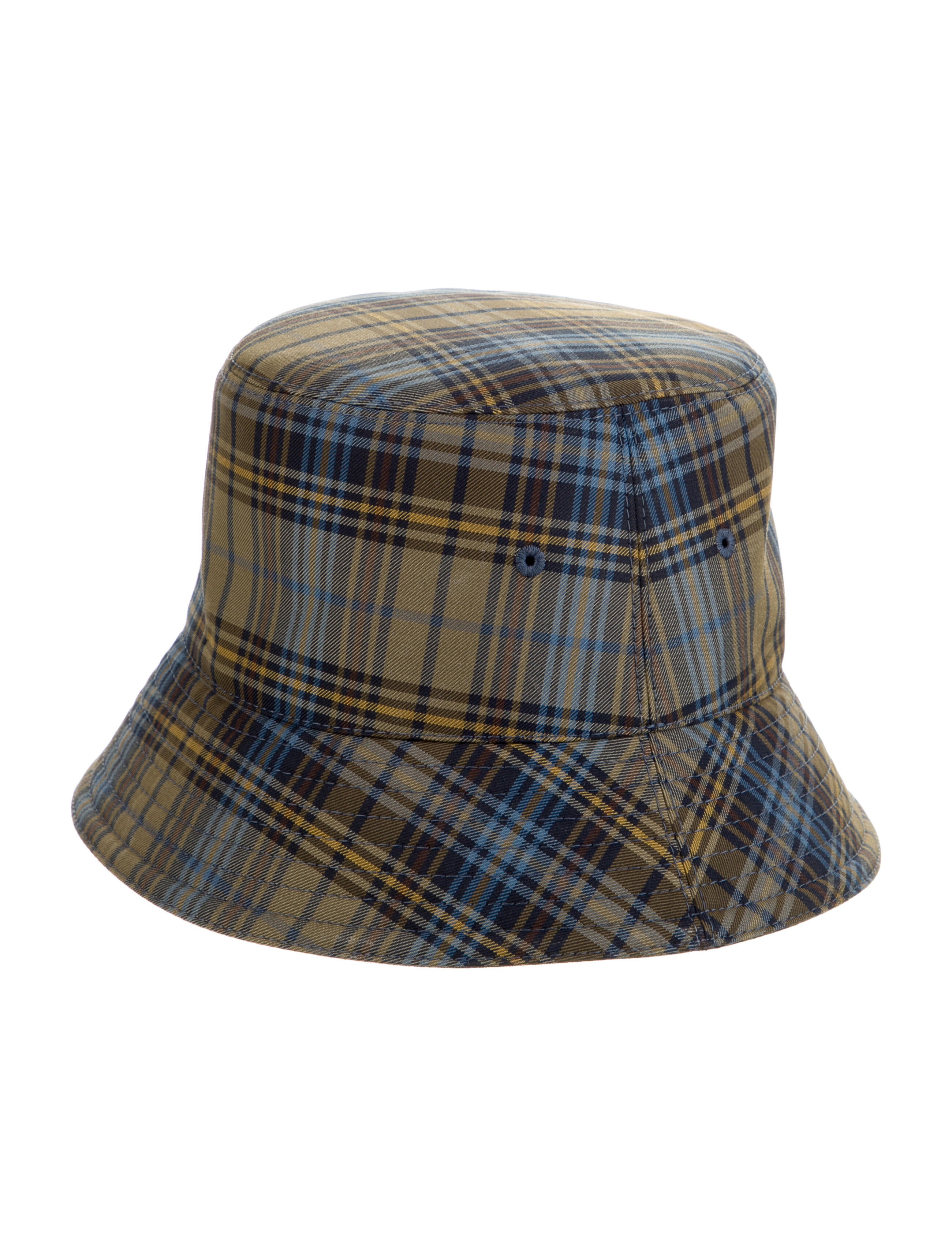 Burberry Exploded Check Kepi Hat - Blue Hats, Accessories - BUR314650 ...