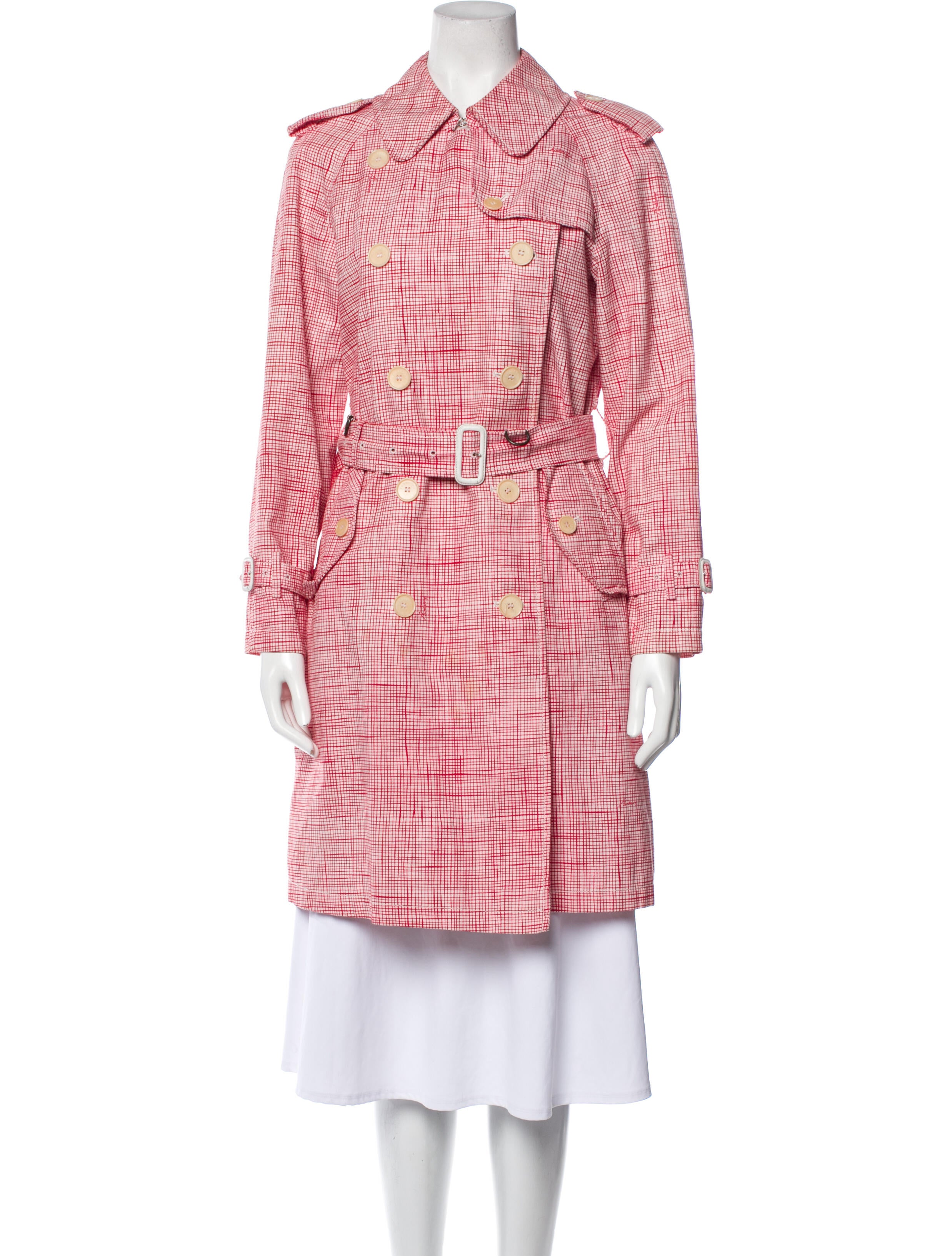 Burberry Vintage Tweed Pattern Coat - Grey Coats, Clothing - BUR318913 ...