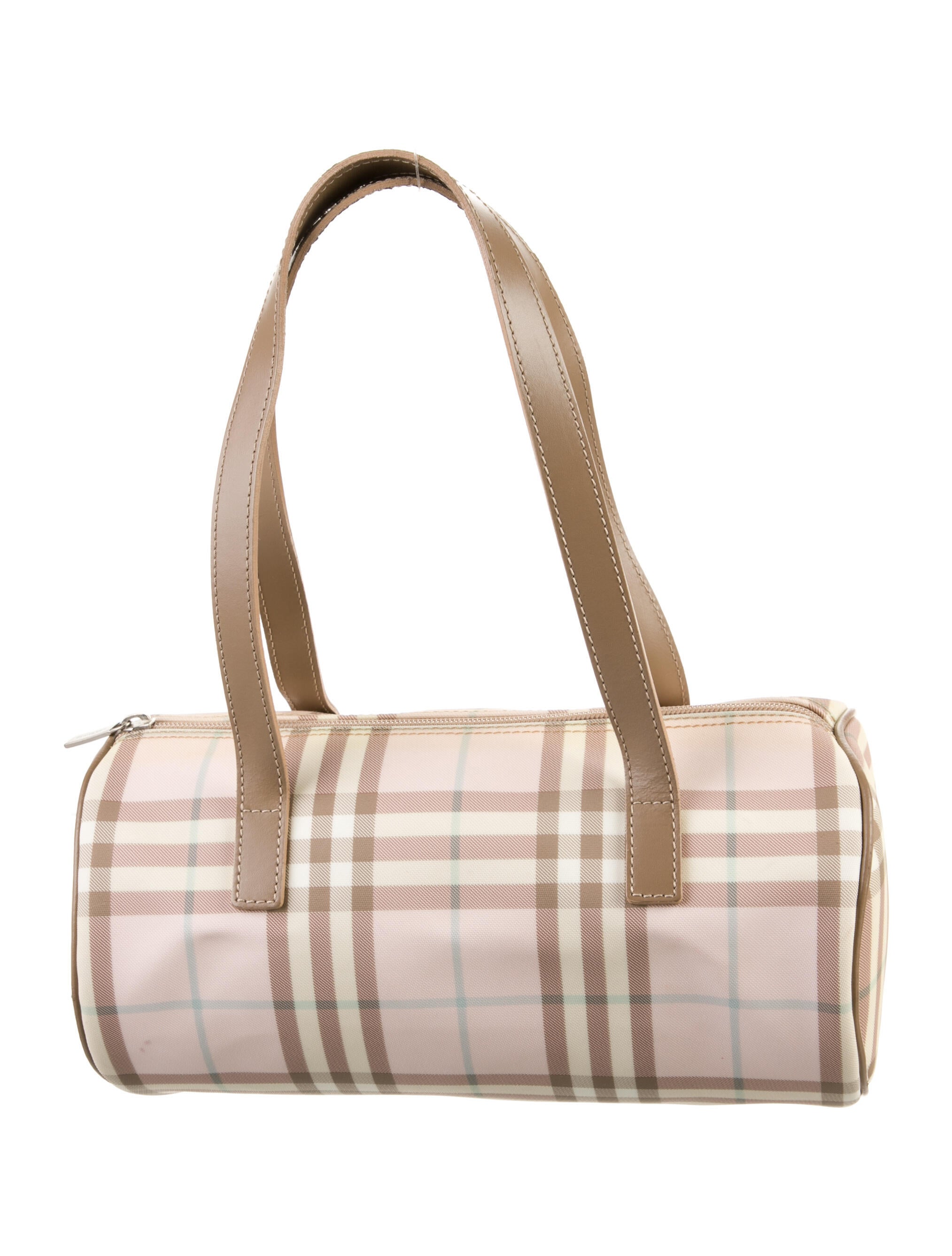 Burberry Coated Canvas Nova Check Handle Bag - Handle Bags, Handbags ...