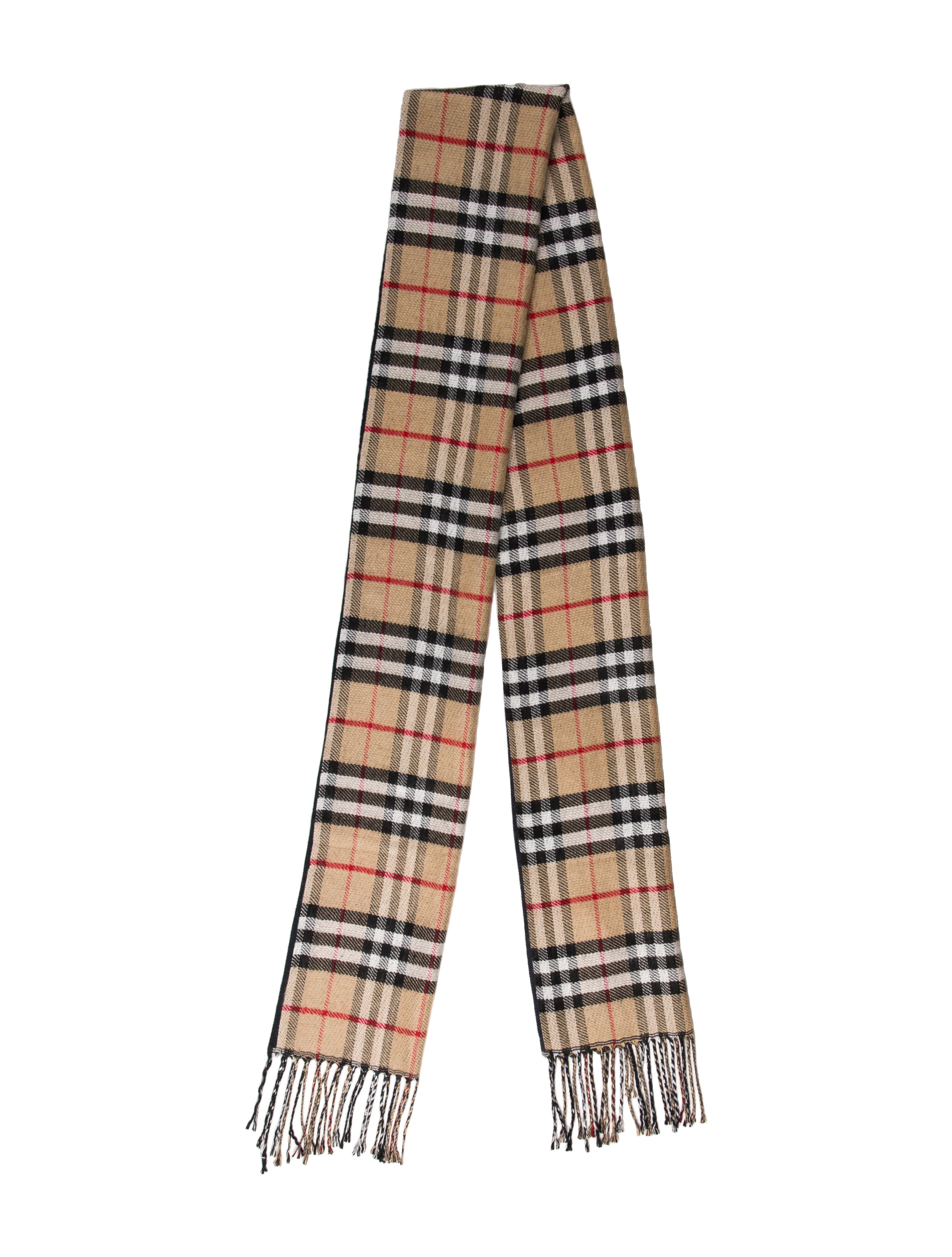 Burberry House Check Pattern Scarf - Brown Scarves and Shawls ...