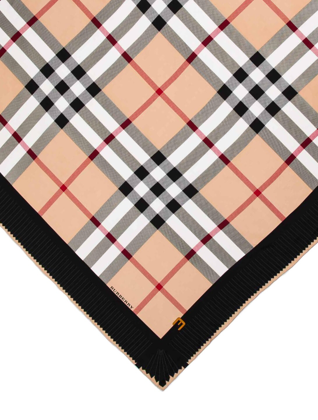 Burberry Nova Check Silk Scarf - Neutrals Scarves and Shawls ...