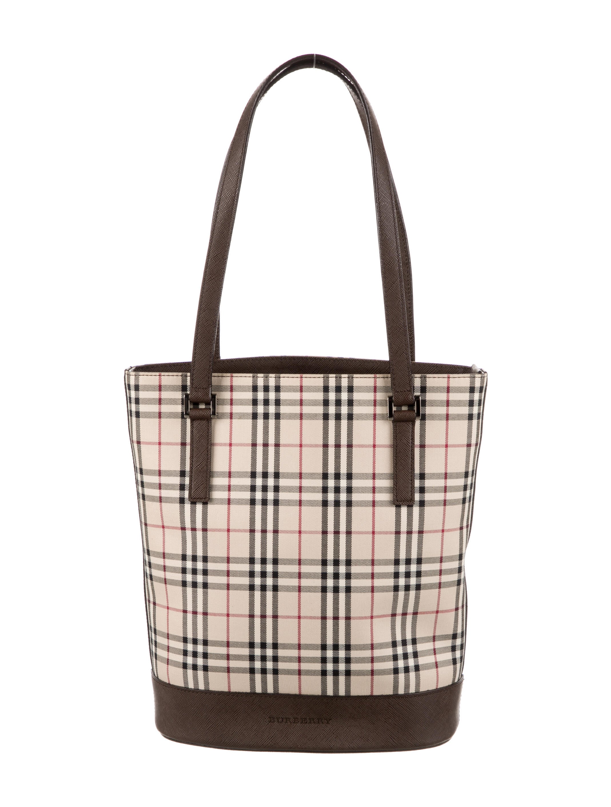 Burberry Nova Check Bucket Bag - Brown Bucket Bags, Handbags ...