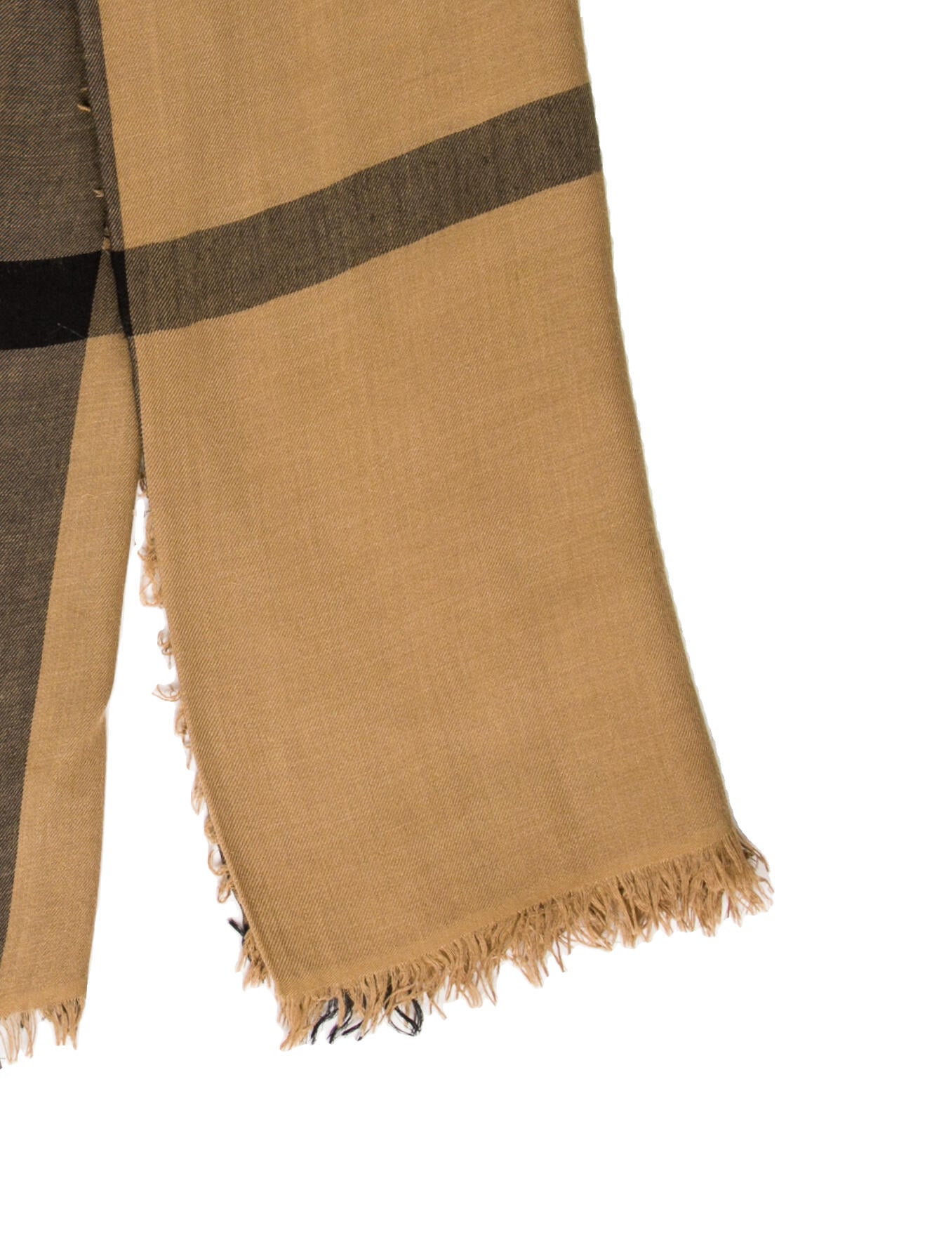Burberry Nova Check Pattern Scarf - Brown Scarves and Shawls ...