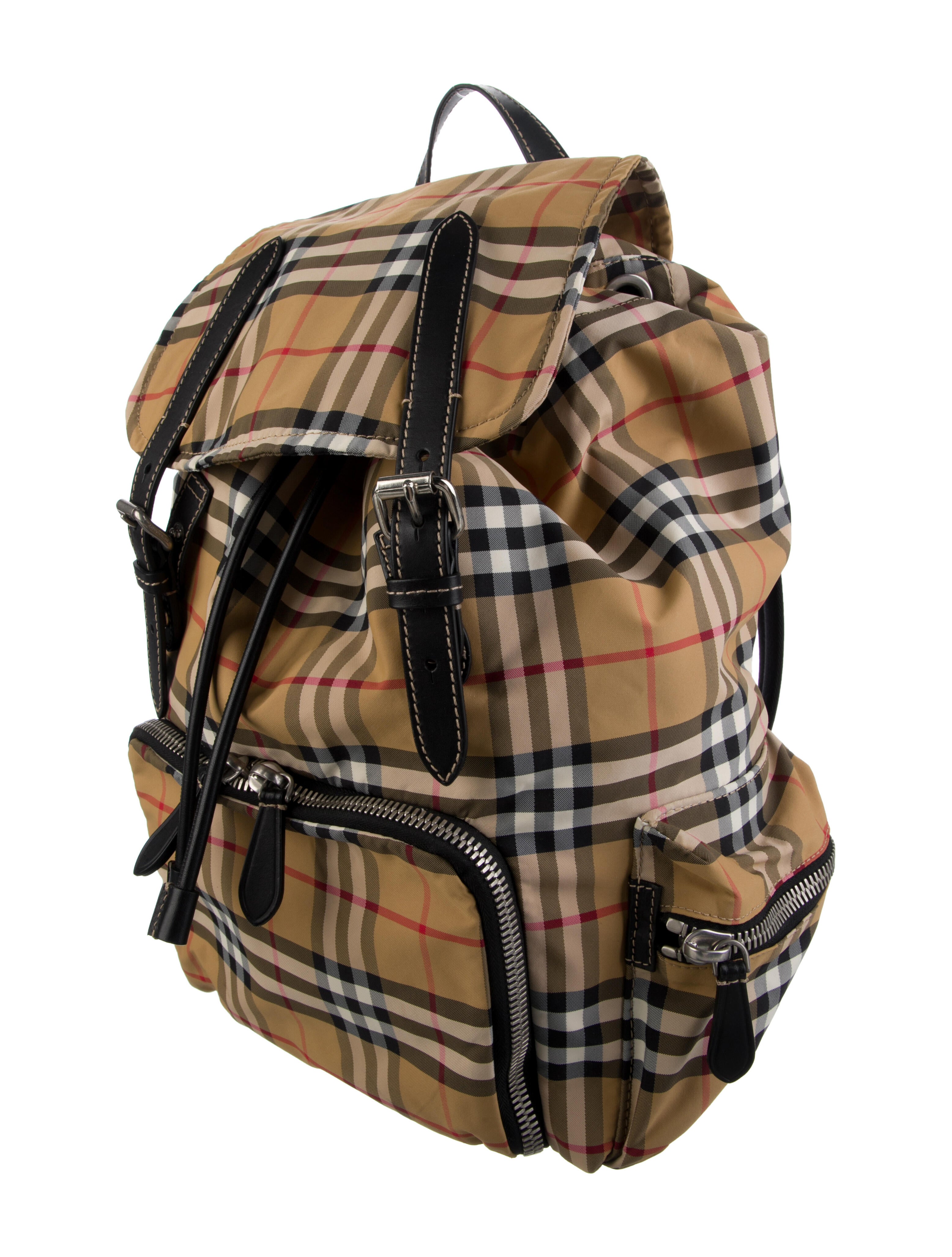 Burberry Rucksack House Check Nylon Backpack - Neutrals Backpacks, Bags ...