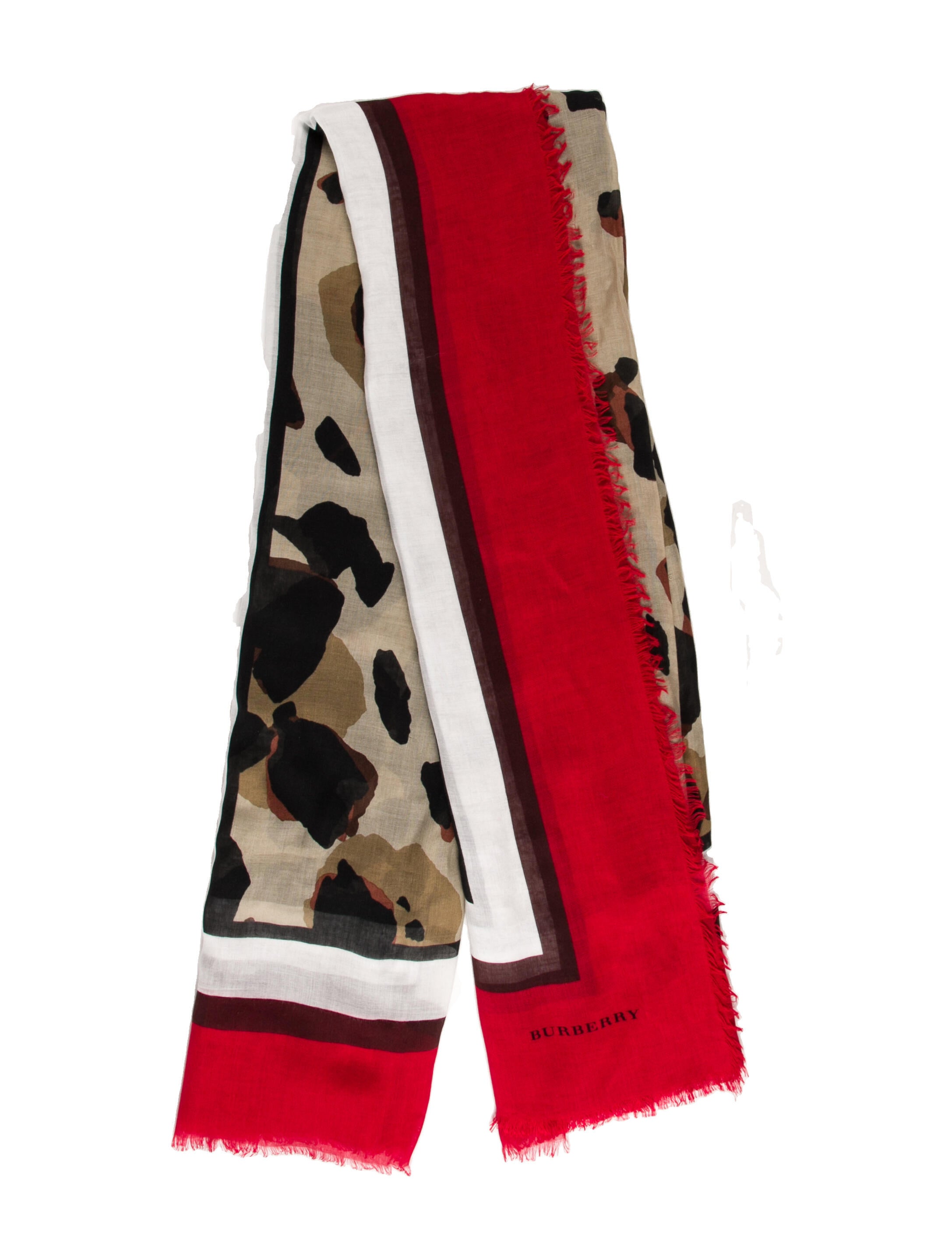 Burberry Animal Print Scarf - Scarves and Shawls, Accessories ...