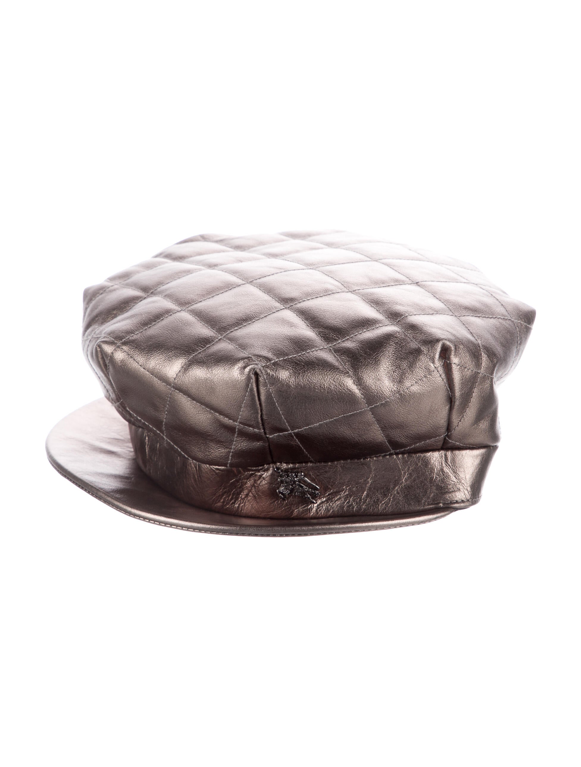 Burberry Leather Wide-Brim Hat - Brown Hats, Accessories - BUR175212 ...