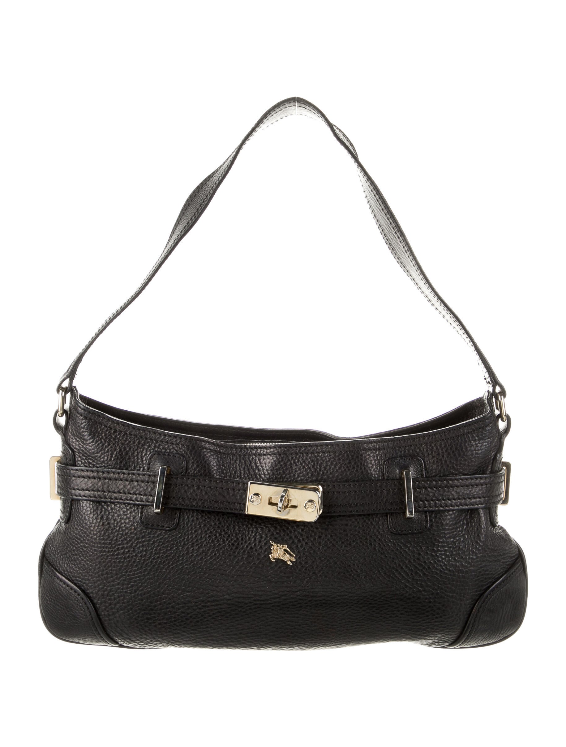 Burberry Leather Shoulder Bag - Black Shoulder Bags, Handbags ...