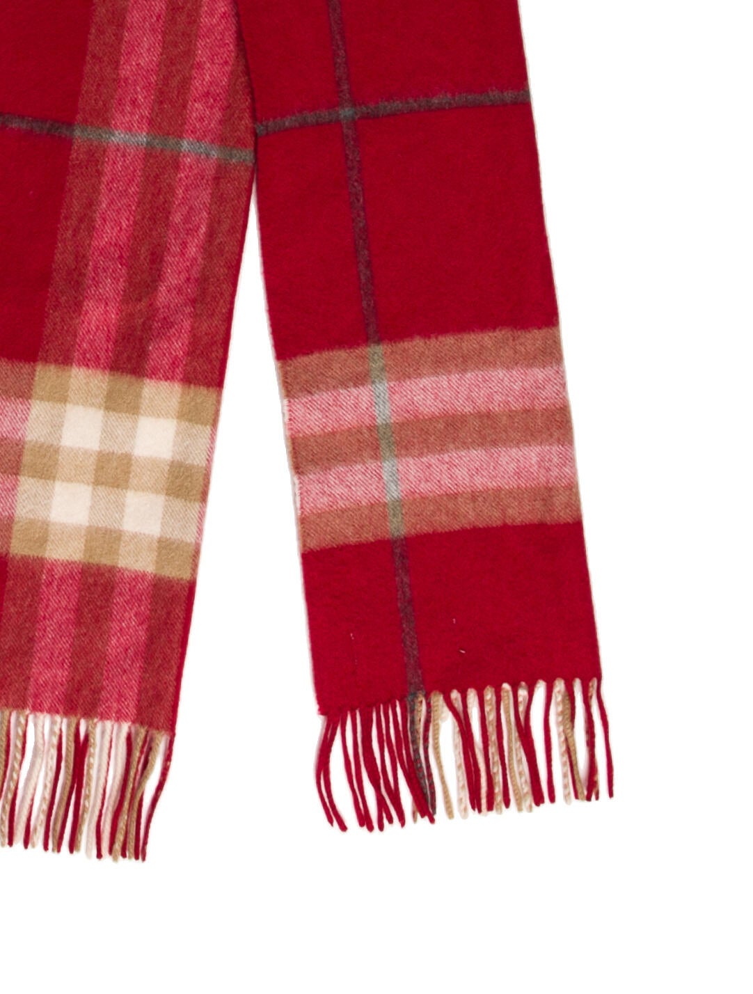 Burberry Mega Check Cashmere Scarf - Blue Scarves and Shawls ...