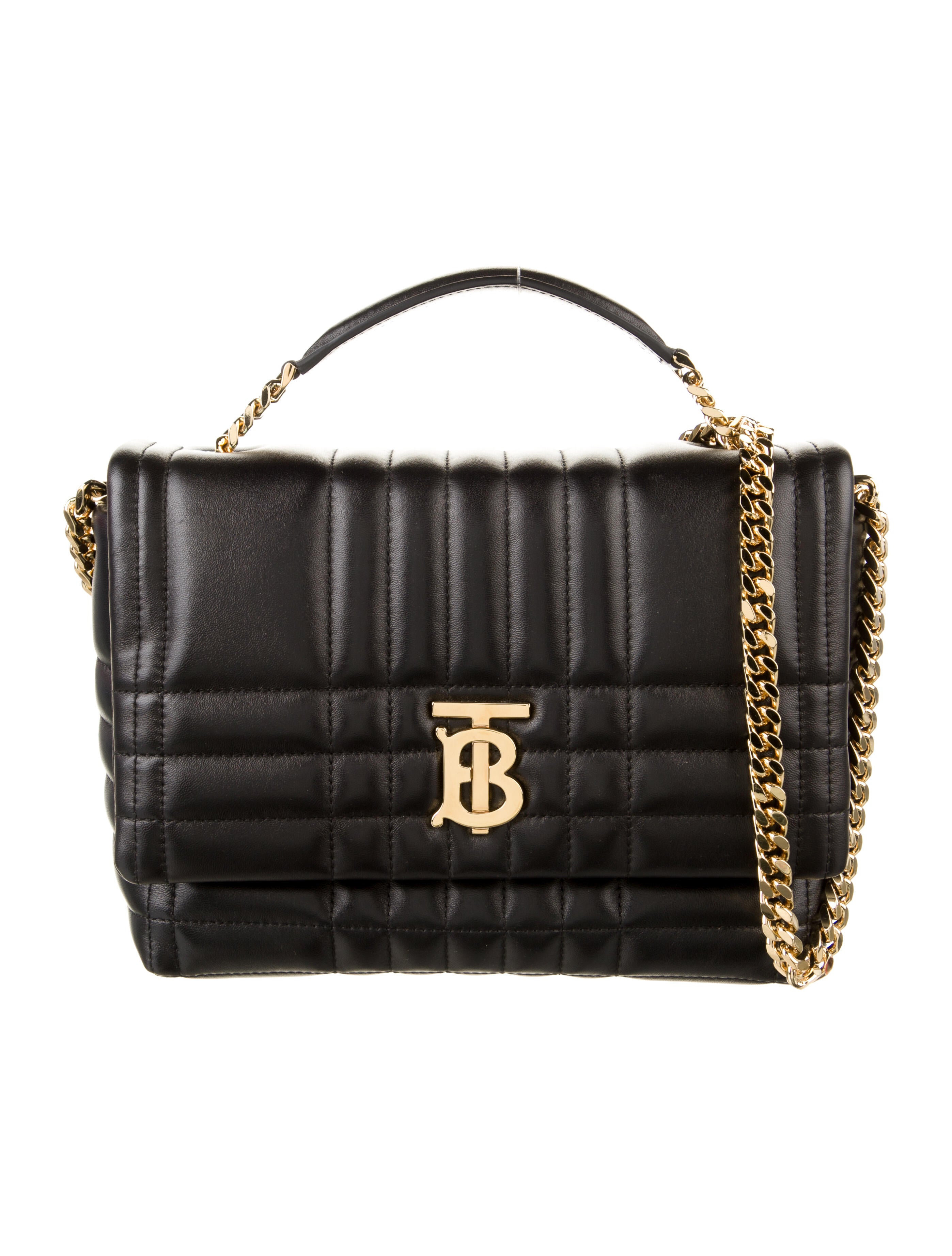Burberry TB Leather Crossbody Bag - Black Crossbody Bags, Handbags ...