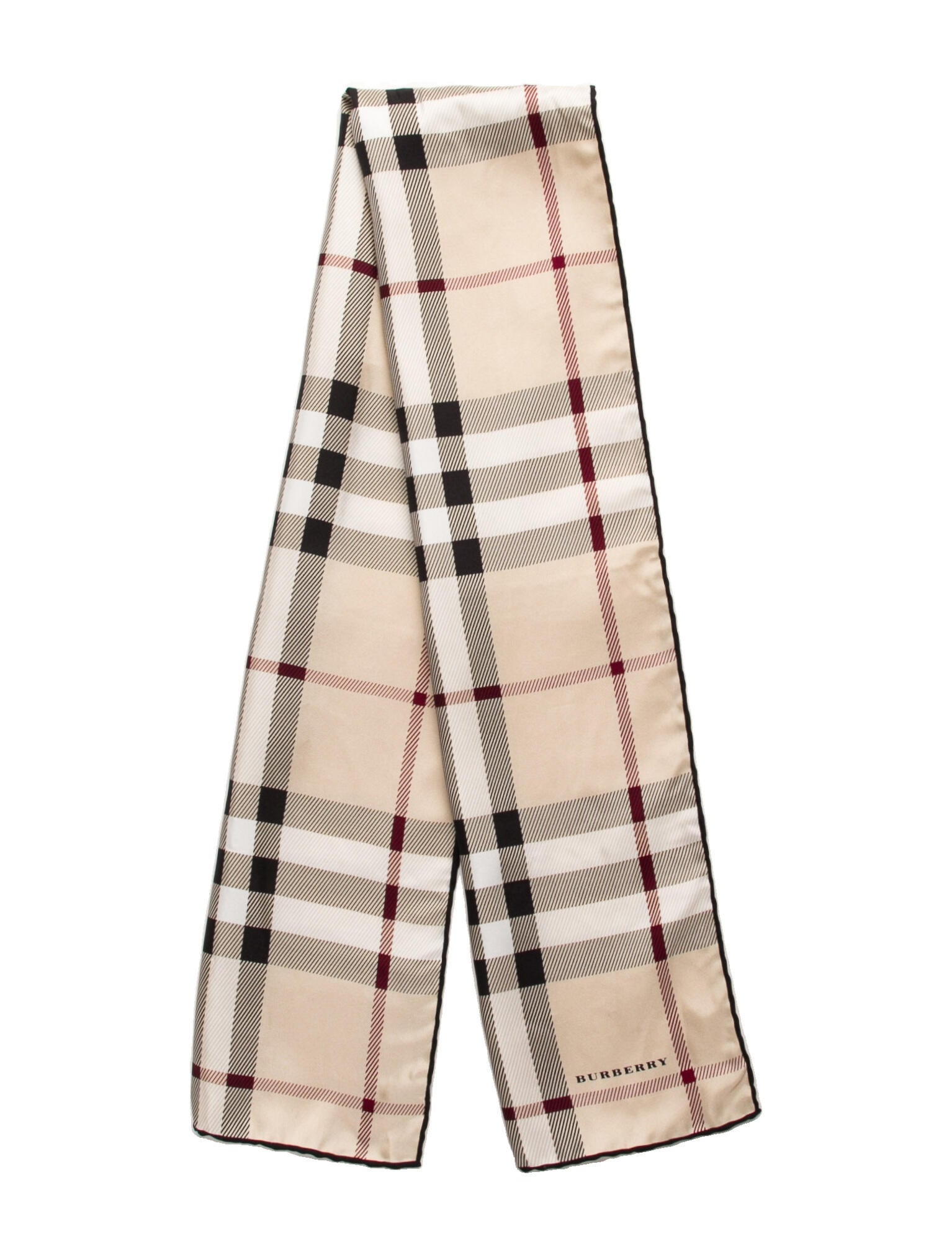 Burberry Nova Check Pattern Scarf - Neutrals Scarves and Shawls ...