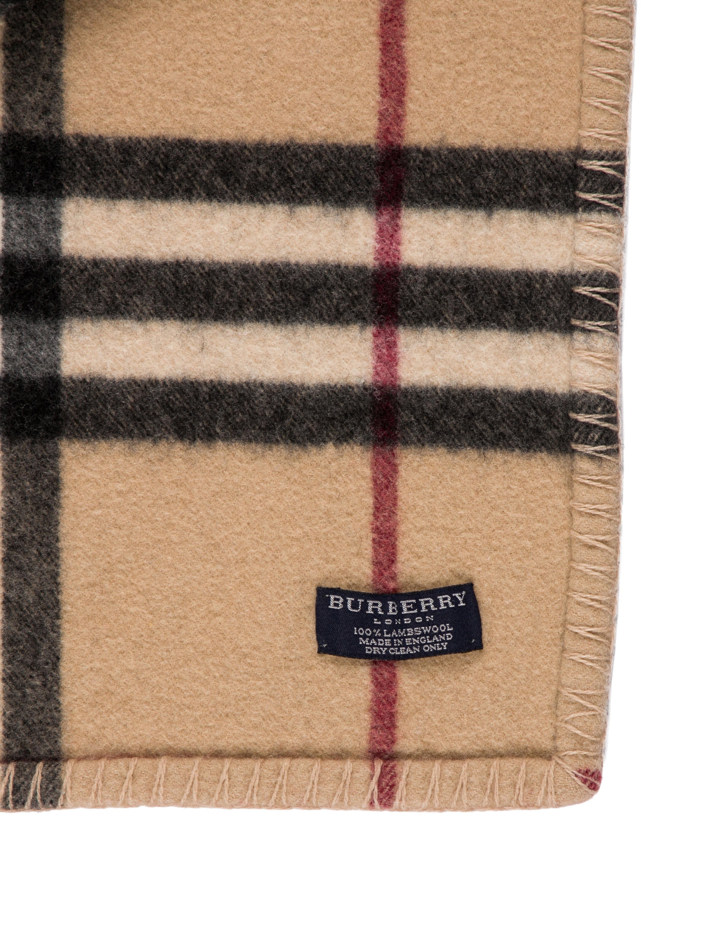 Burberry Nova Check Lambswool Throw Blanket - Throws, Pillows & Throws ...