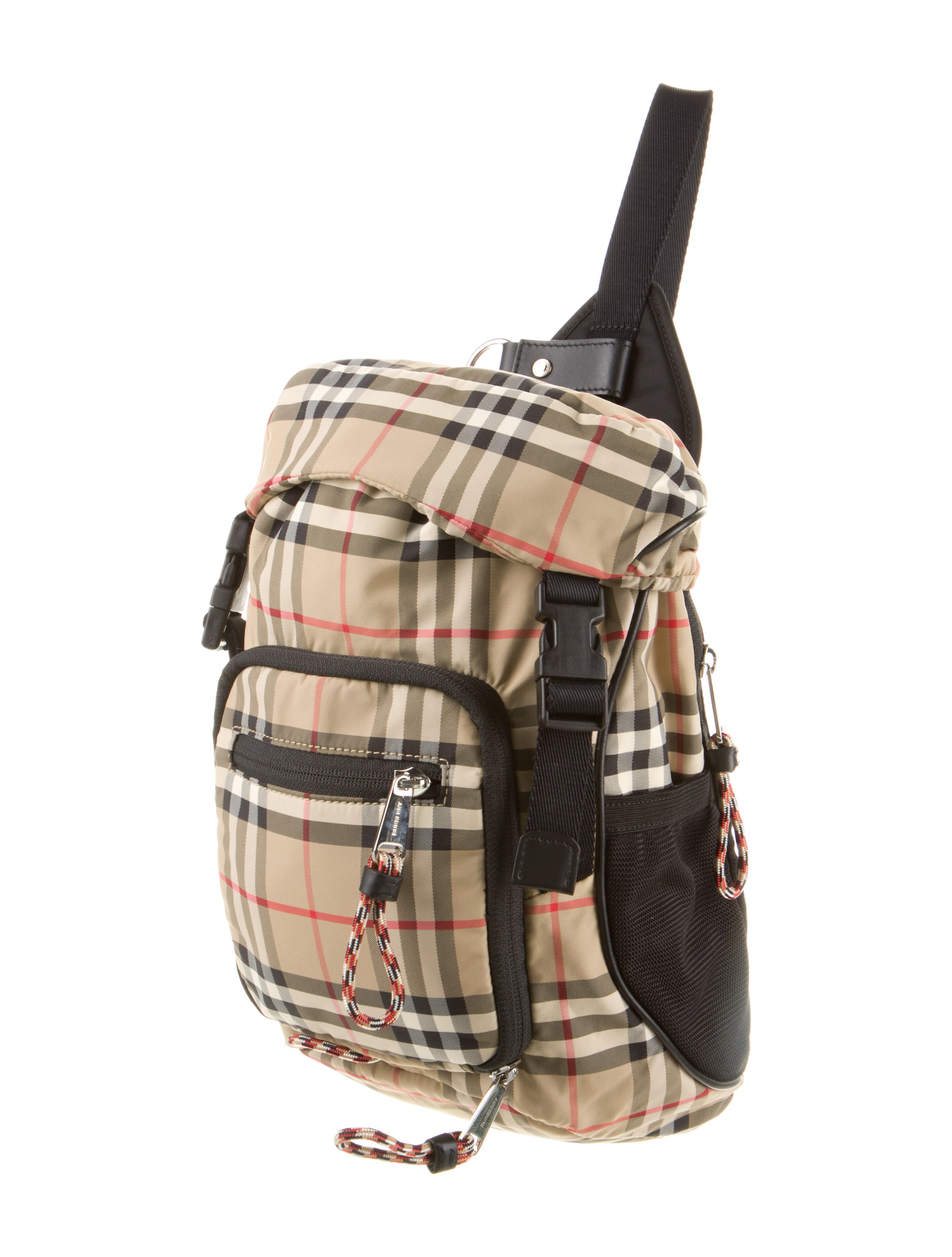 Burberry House Check Nylon Sling Bag - Neutrals Backpacks, Handbags ...