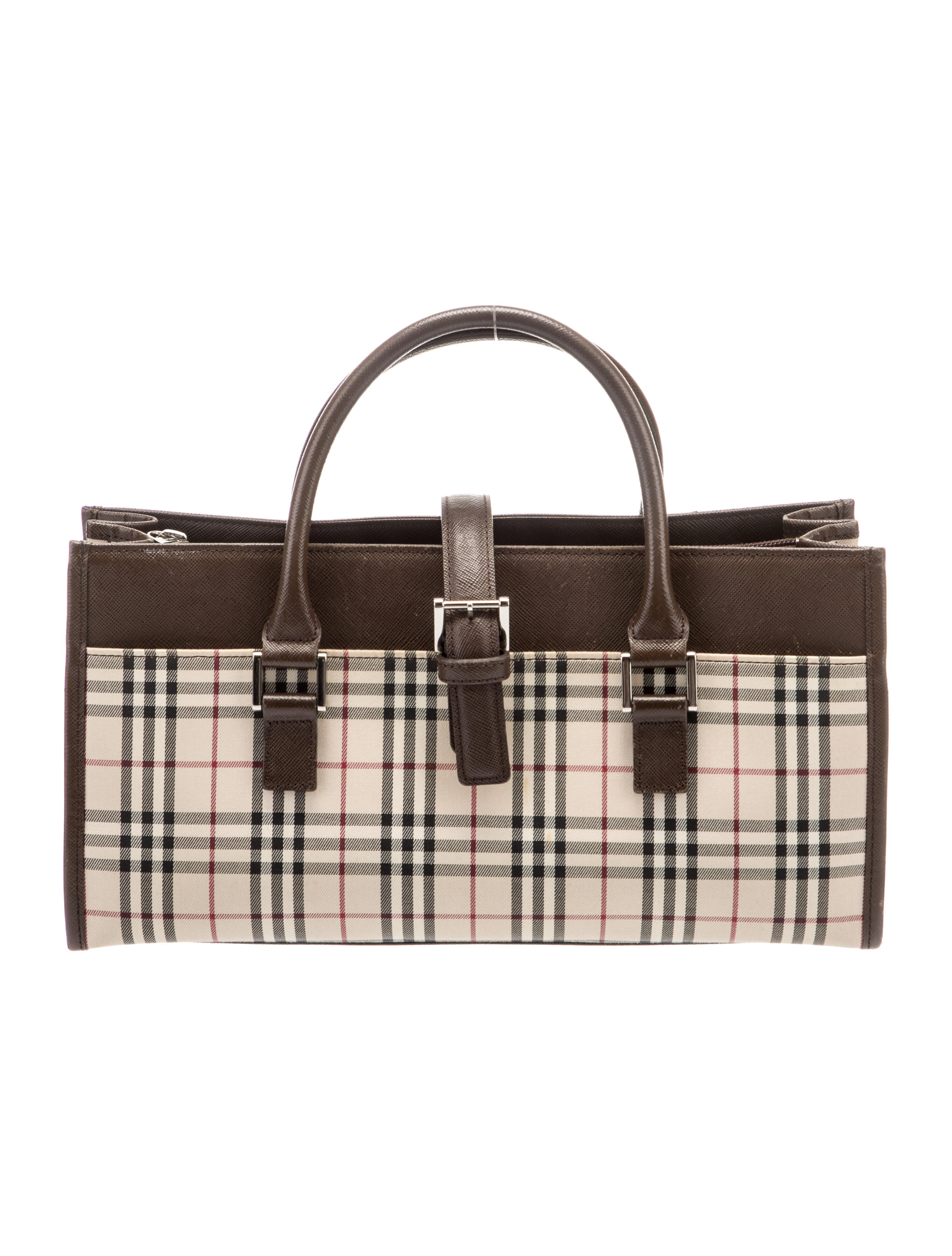 Burberry Vintage Check Handle Bag - Brown Handle Bags, Handbags ...