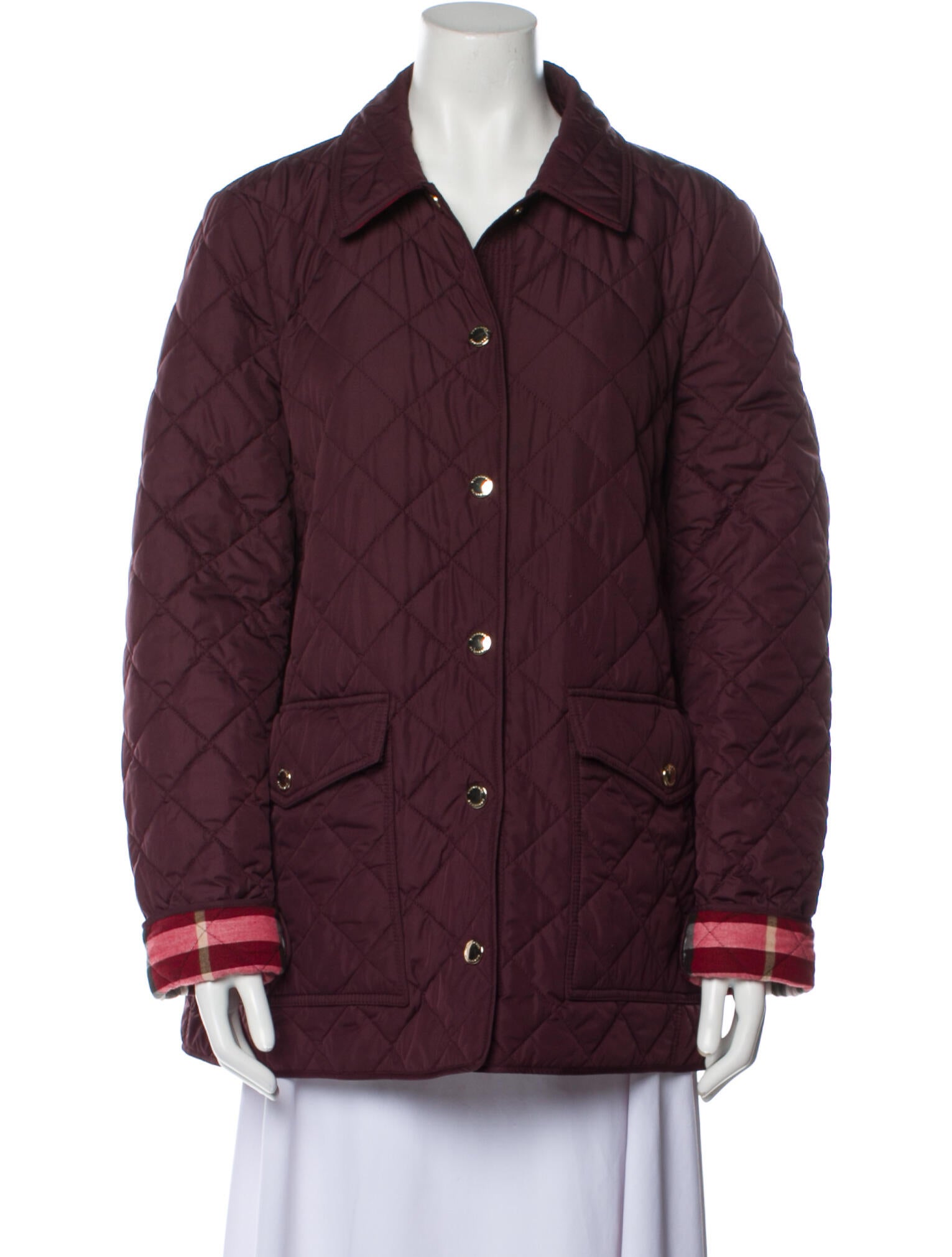 Burberry Coat - Purple Coats, Clothing - BUR381810 | The RealReal