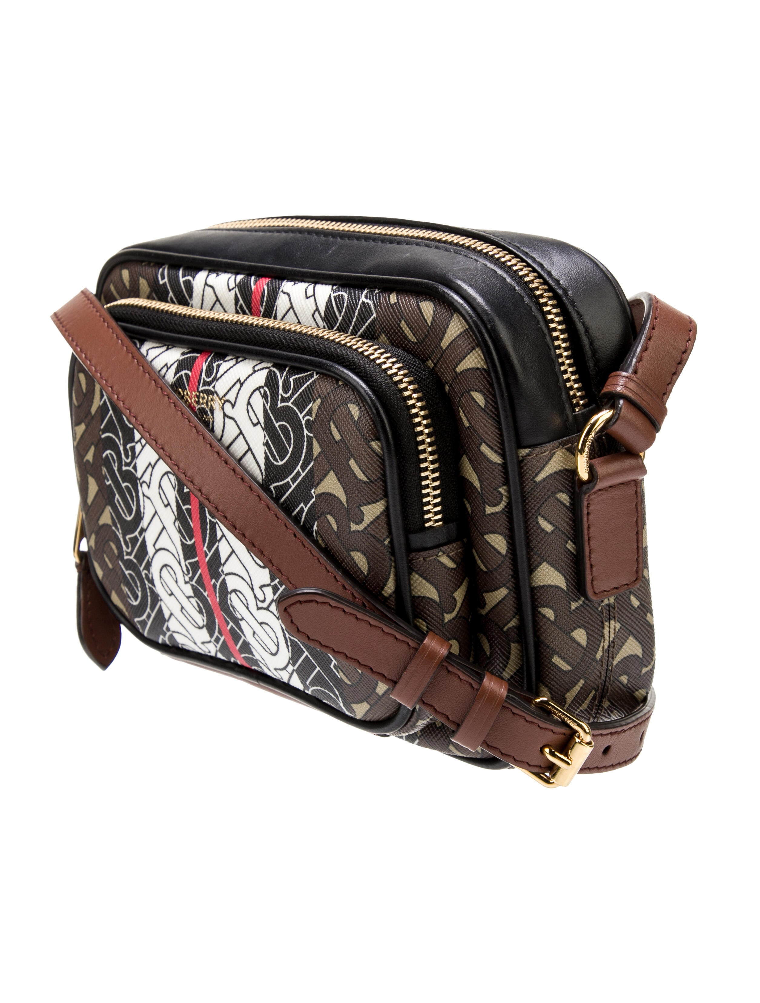 Burberry TB Monogram Crossbody Bag - Black Crossbody Bags, Handbags ...