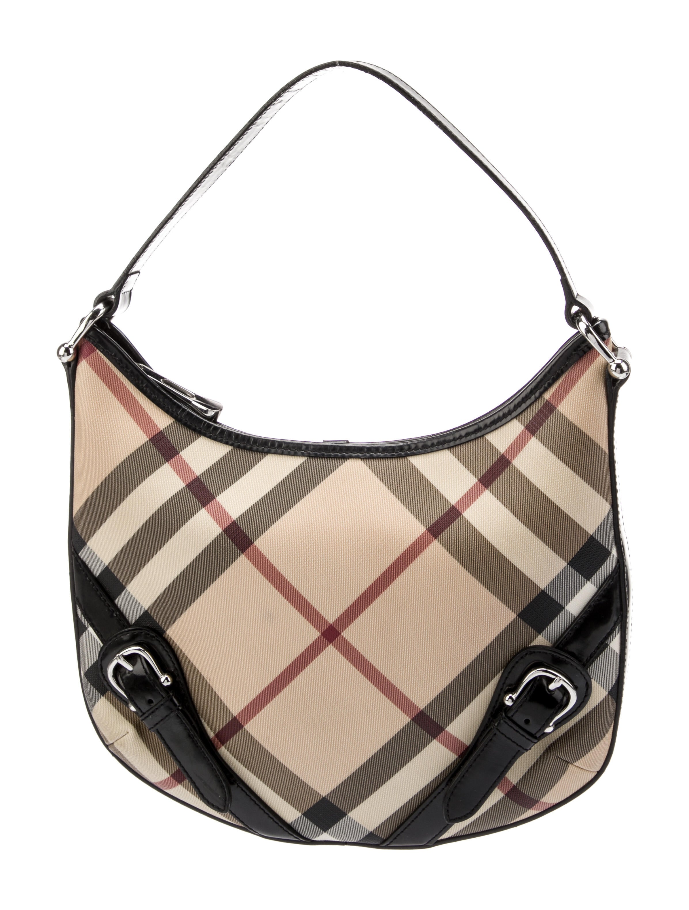 Burberry Leather-Trimmed Super Nova Hobo - Neutrals Hobos, Handbags ...