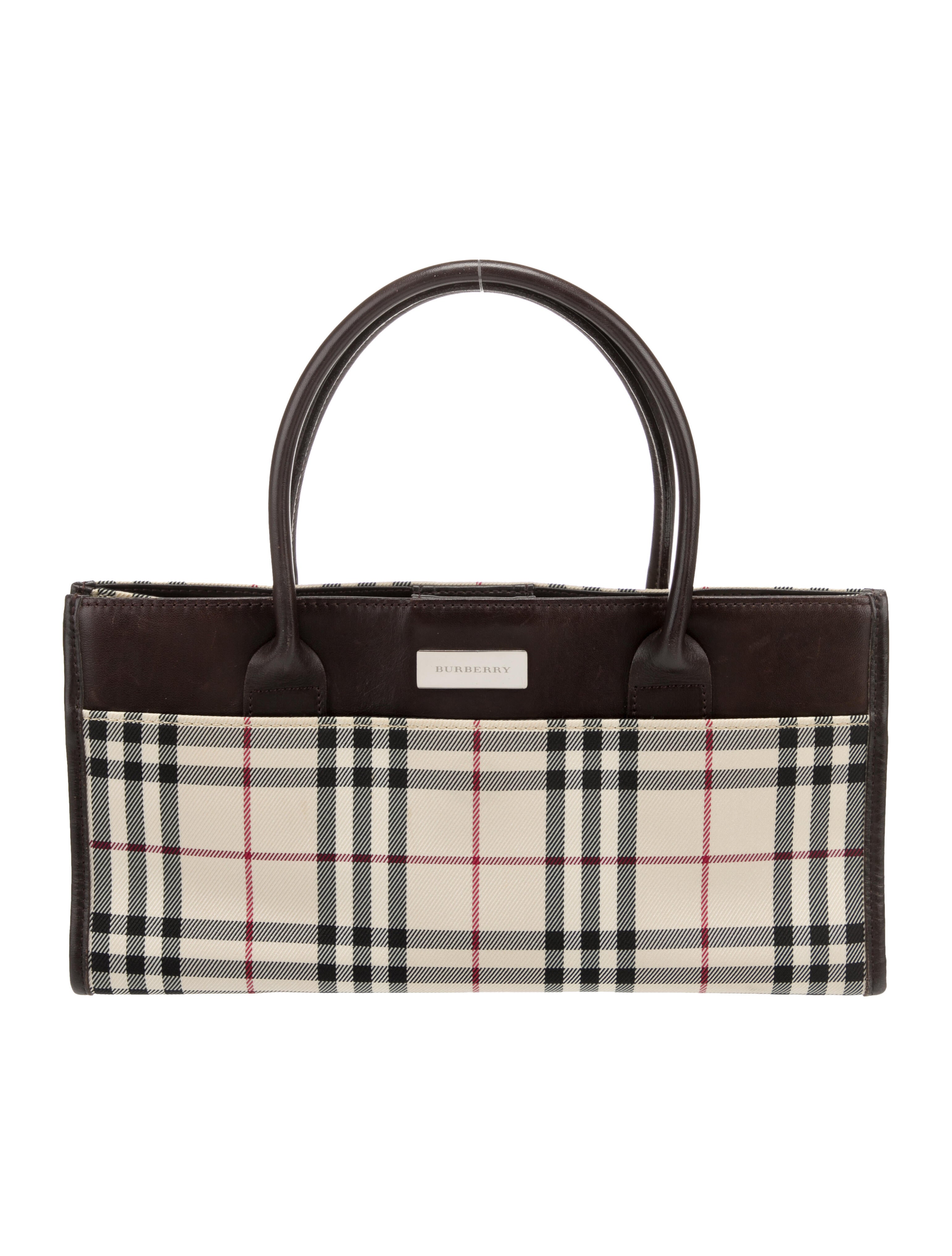 Burberry House Check Handle Bag - Handle Bags, Handbags | The RealReal