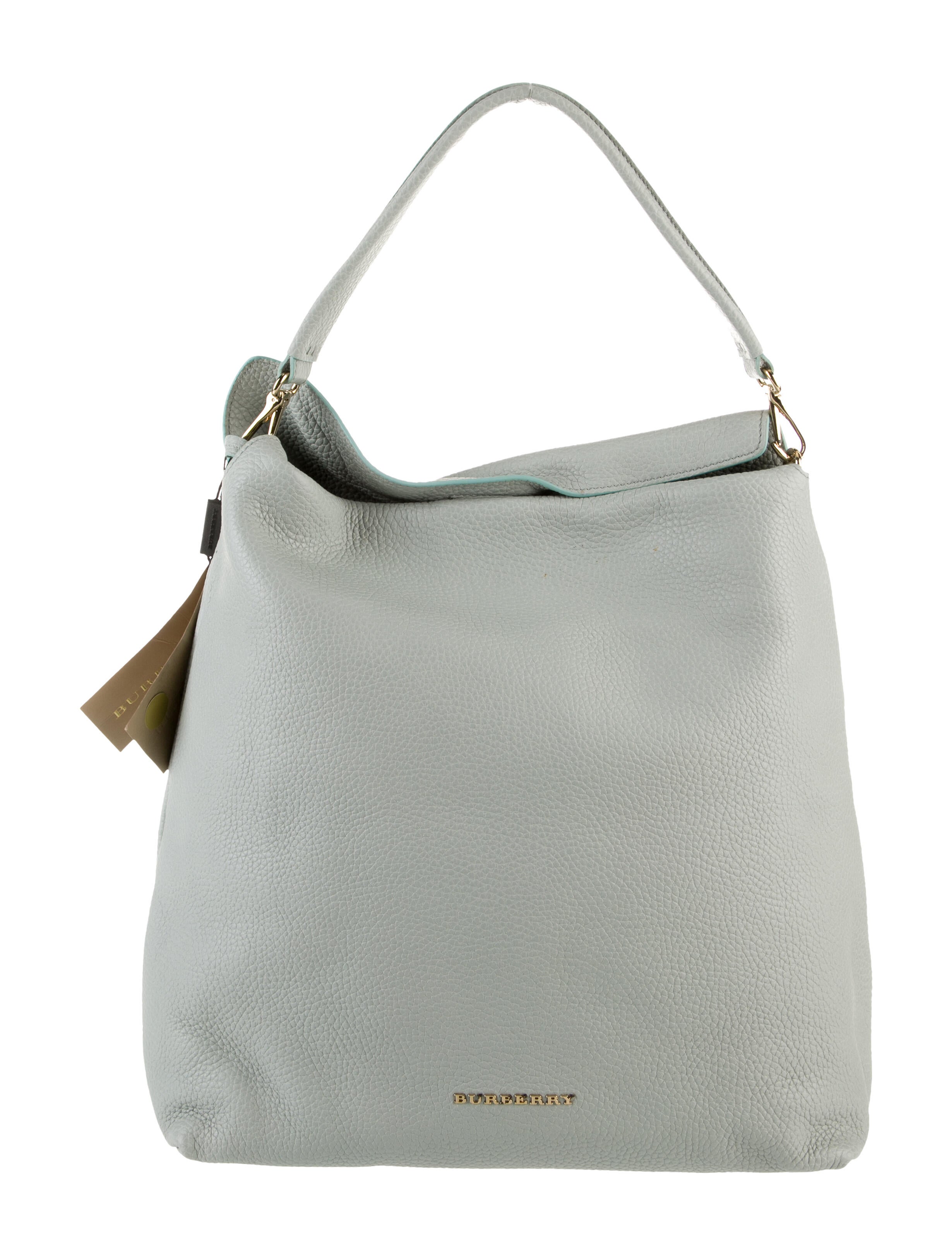 Burberry Medium Cale Leather Hobo - Blue Hobos, Handbags - BUR392722 ...