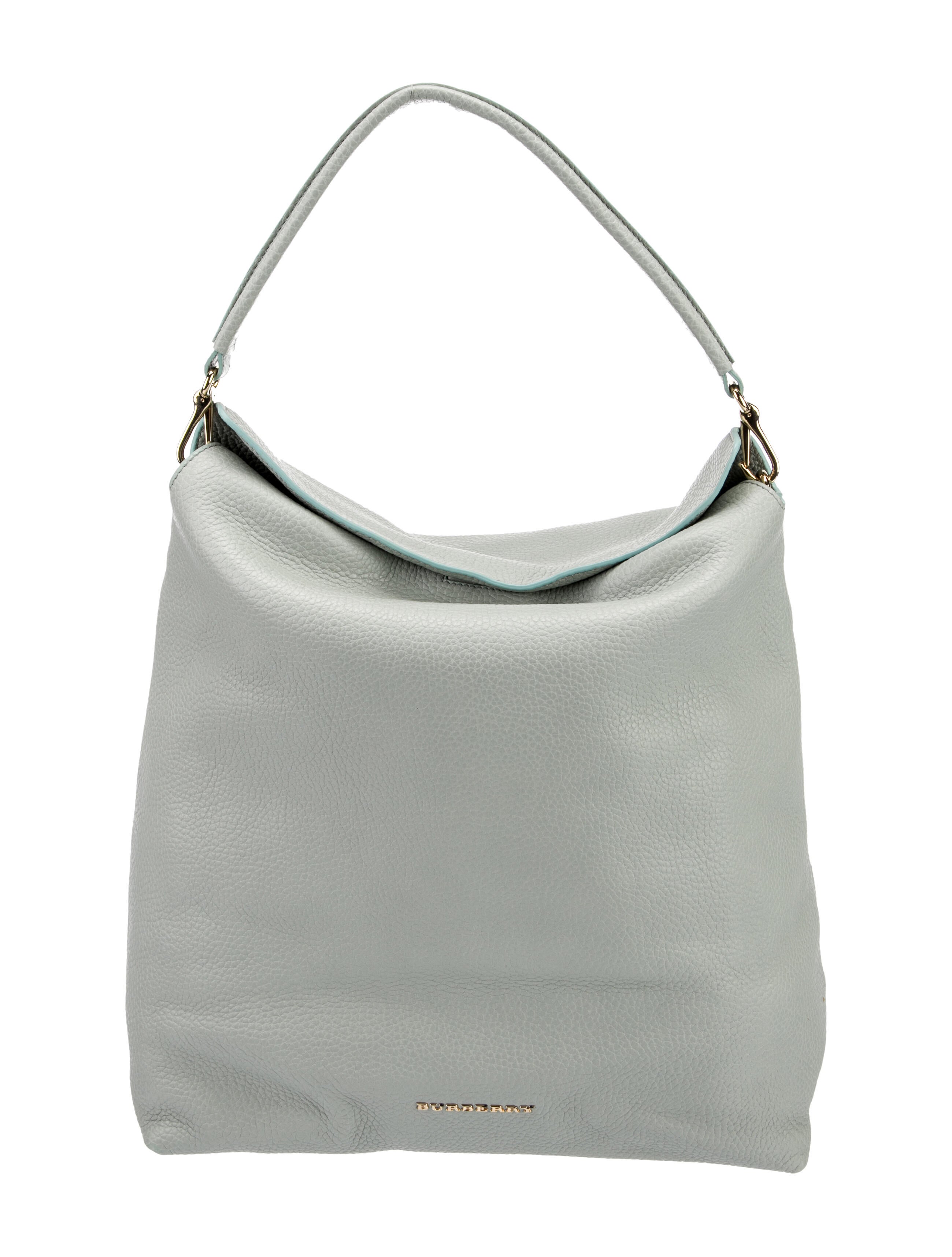 Burberry Medium Cale Leather Hobo - Blue Hobos, Handbags - BUR392724 ...