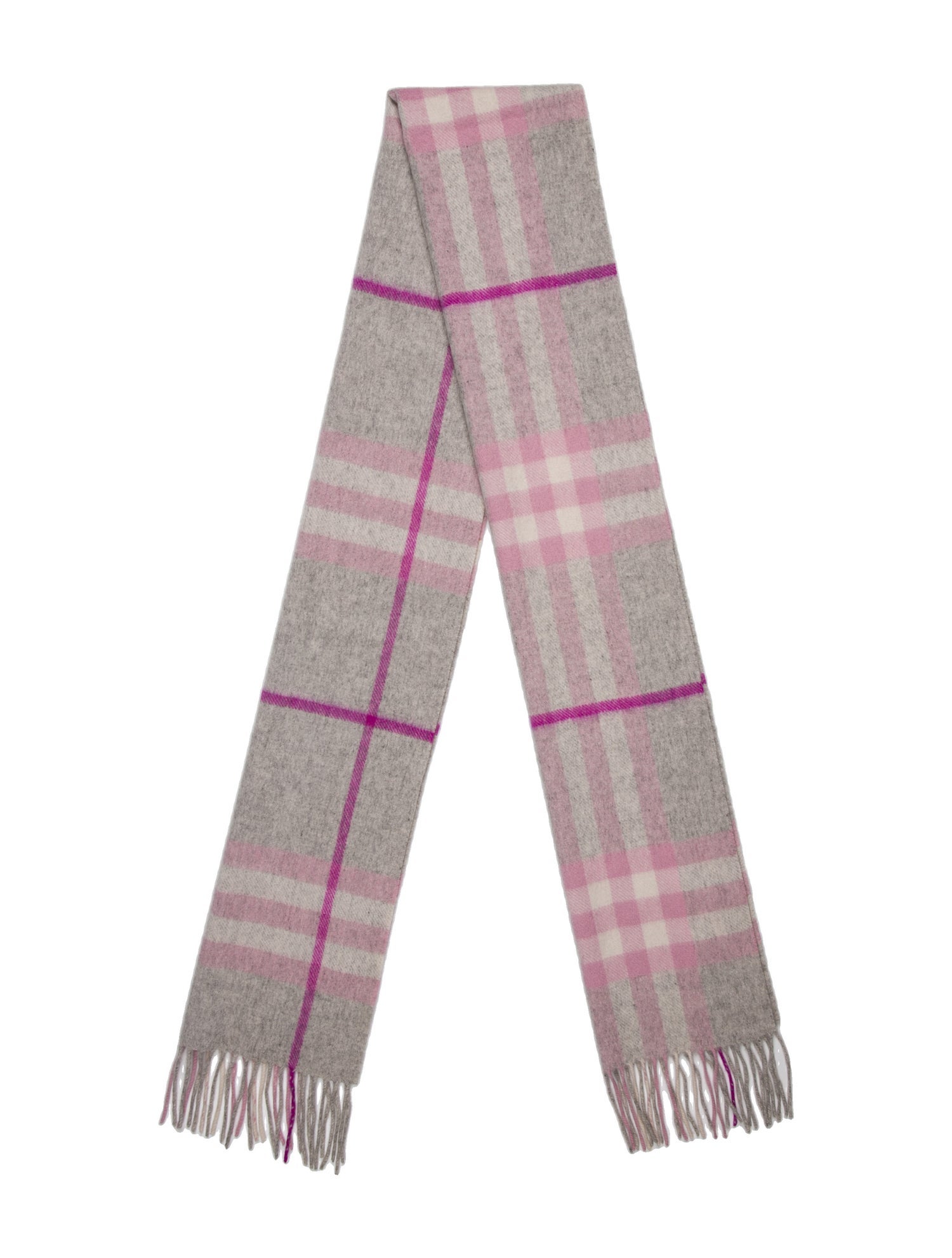 Burberry Cashmere Plaid Print Scarf - Scarves and Shawls, Accessories ...
