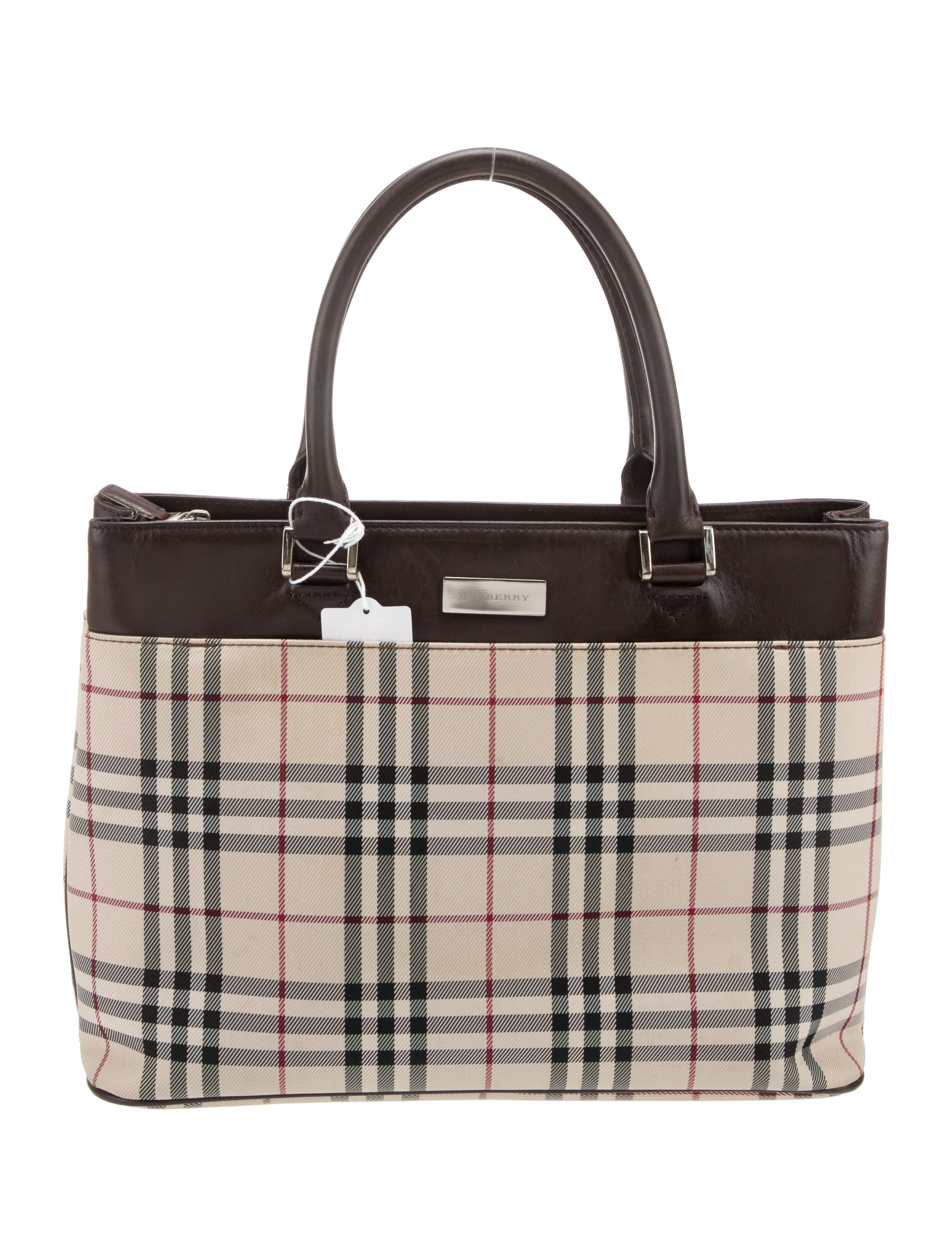 Burberry House Check Handle Bag - Neutrals Handle Bags, Handbags ...