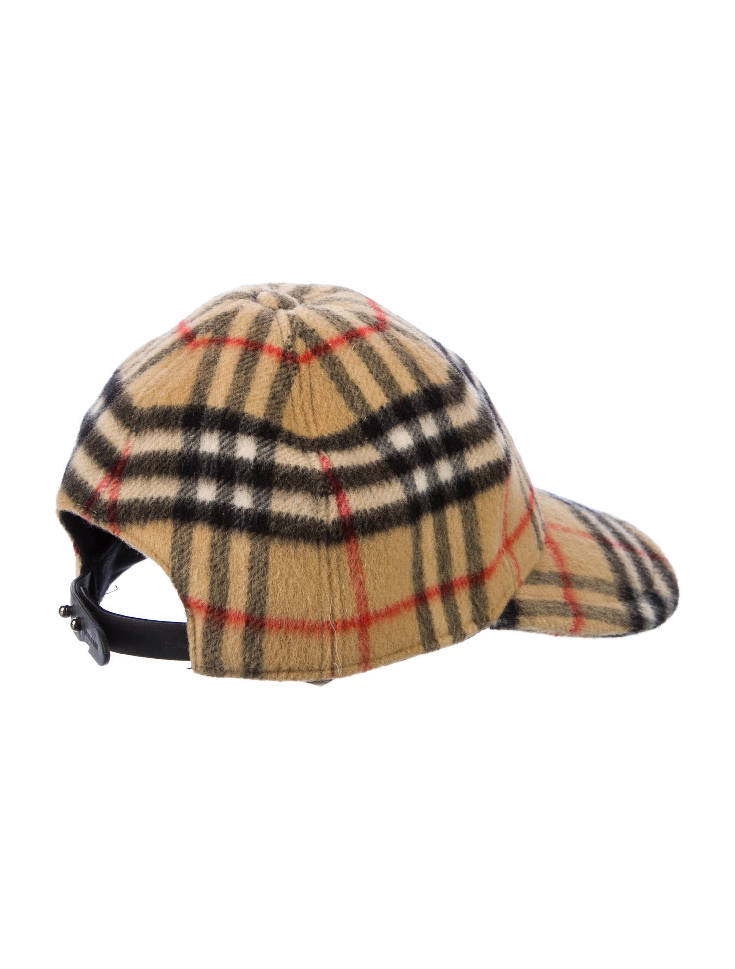 Burberry Wool Check Baseball Cap - Neutrals Hats, Accessories ...