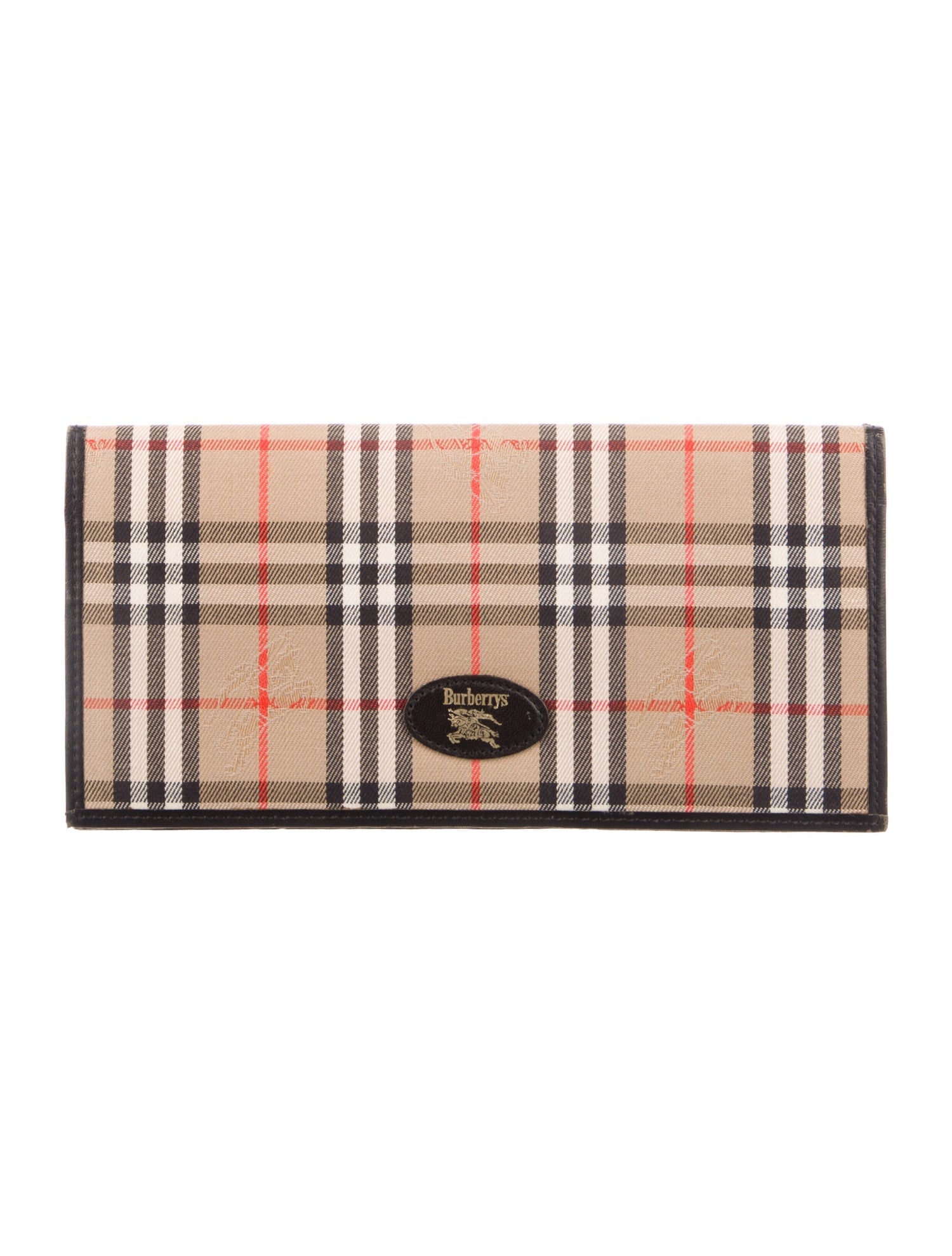 Burberry House Check Pattern Canvas Continental Wallet - Neutrals ...