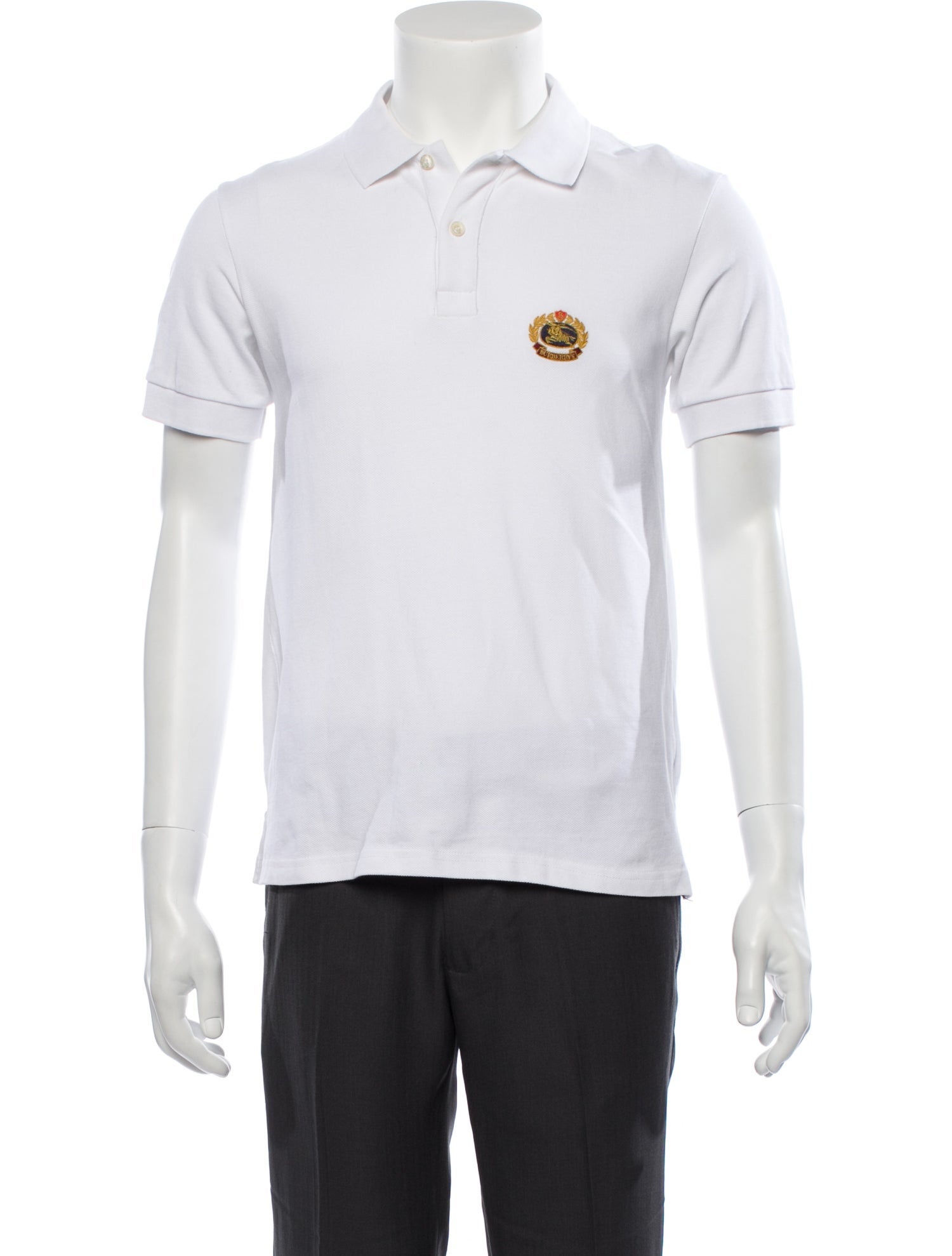Burberry London House Check Pattern Collar Polo Shirt - White Polos ...