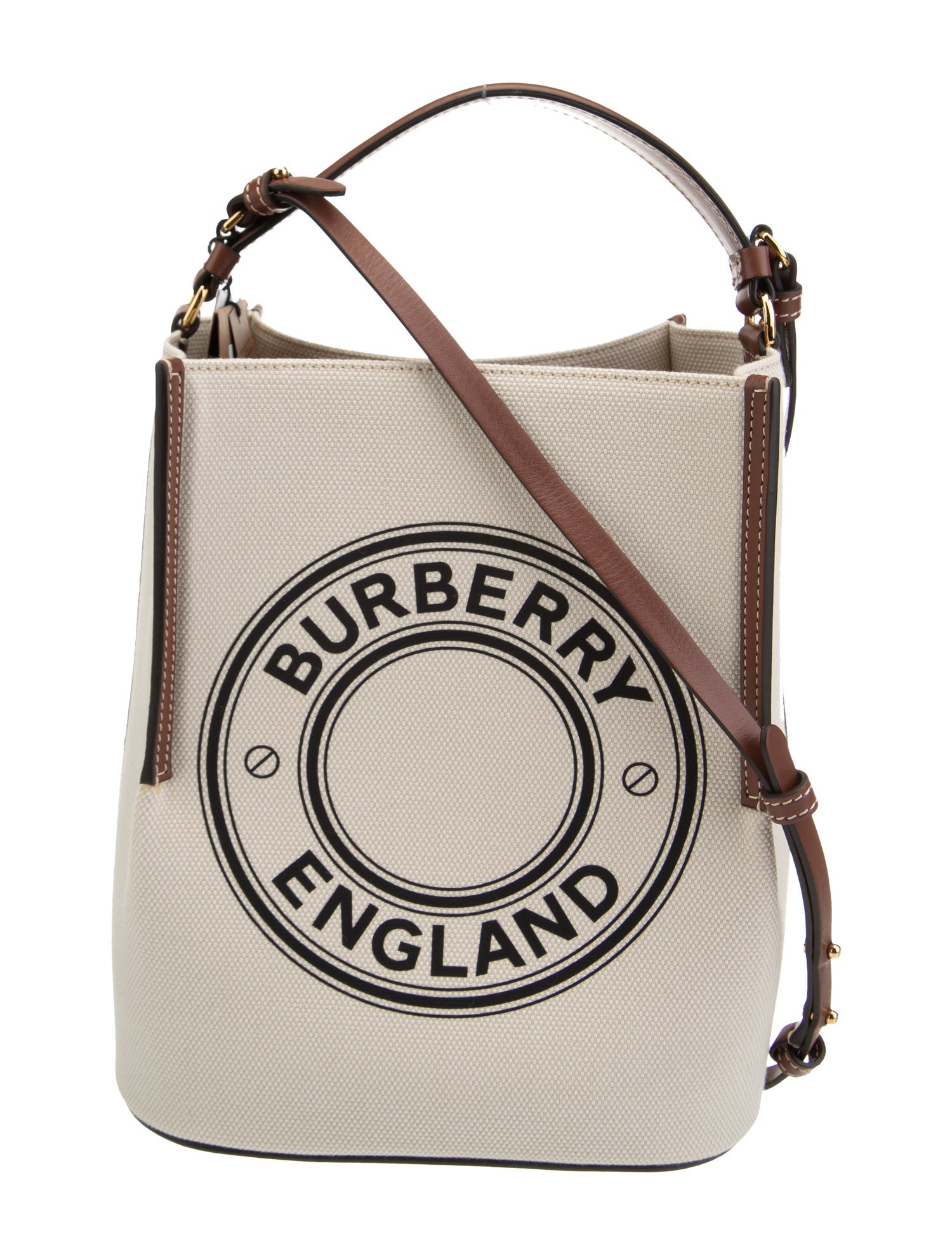 Burberry Small Logo Peggy Bucket Bag w/ Tags - Neutrals Bucket Bags ...