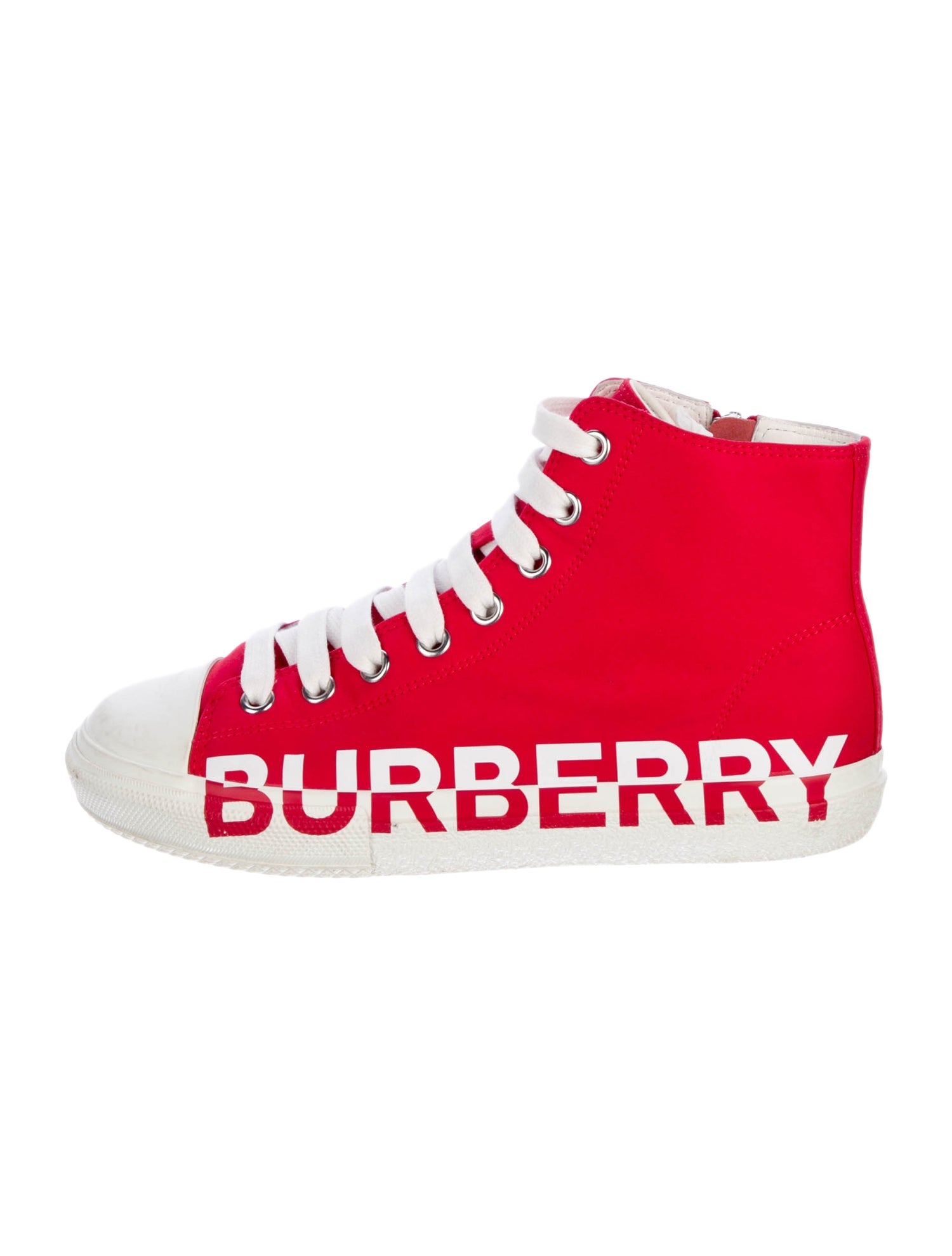Burberry Kids' Graphic High Top Sneakers - Red Sizes 2-6, Boys ...