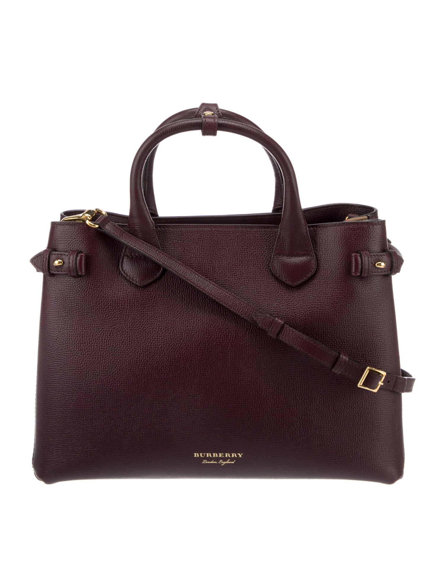 Burberry House Check Banner Tote Bag - Brown Totes, Handbags ...