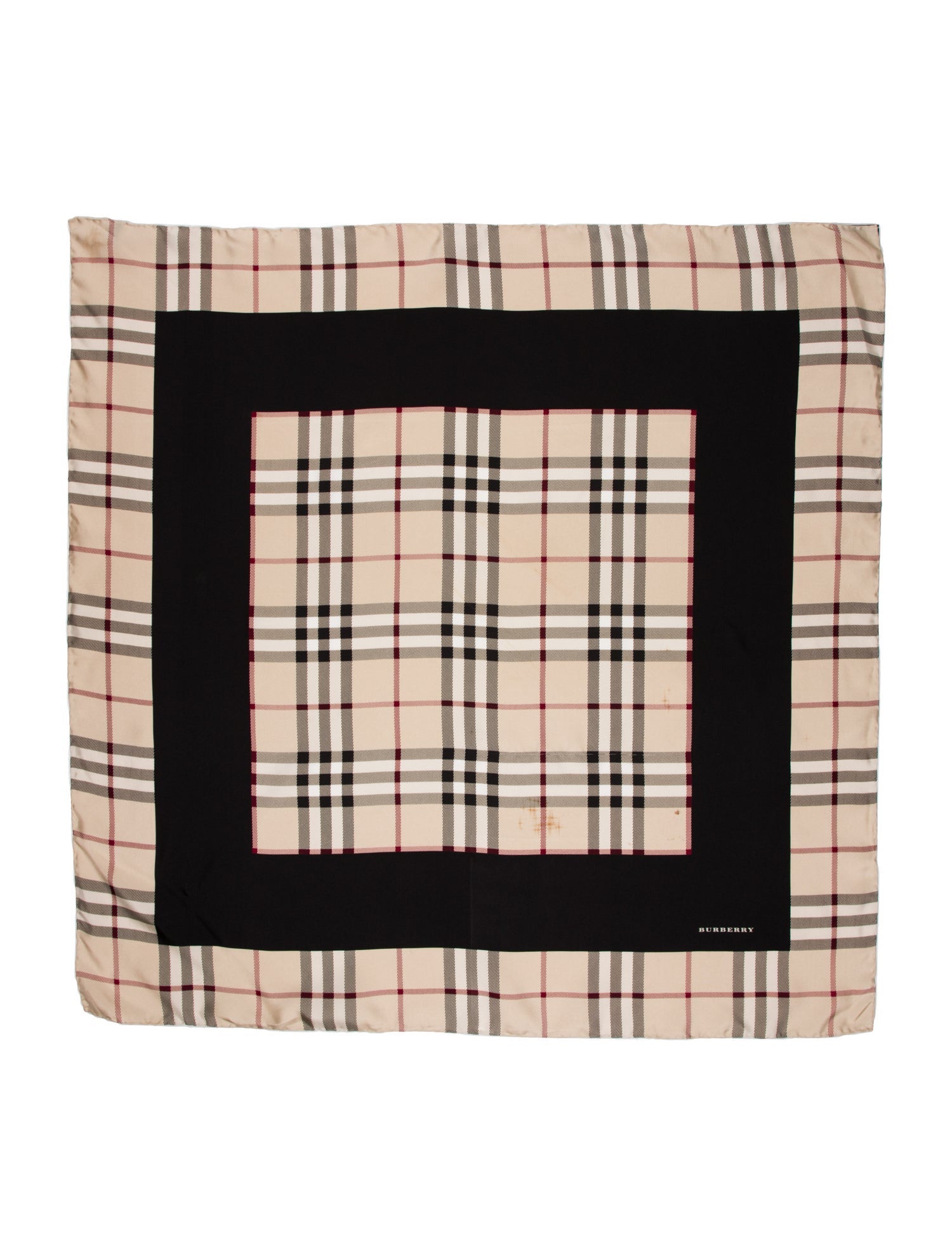 Burberry Silk Printed Scarf - Black Scarves and Shawls, Accessories ...