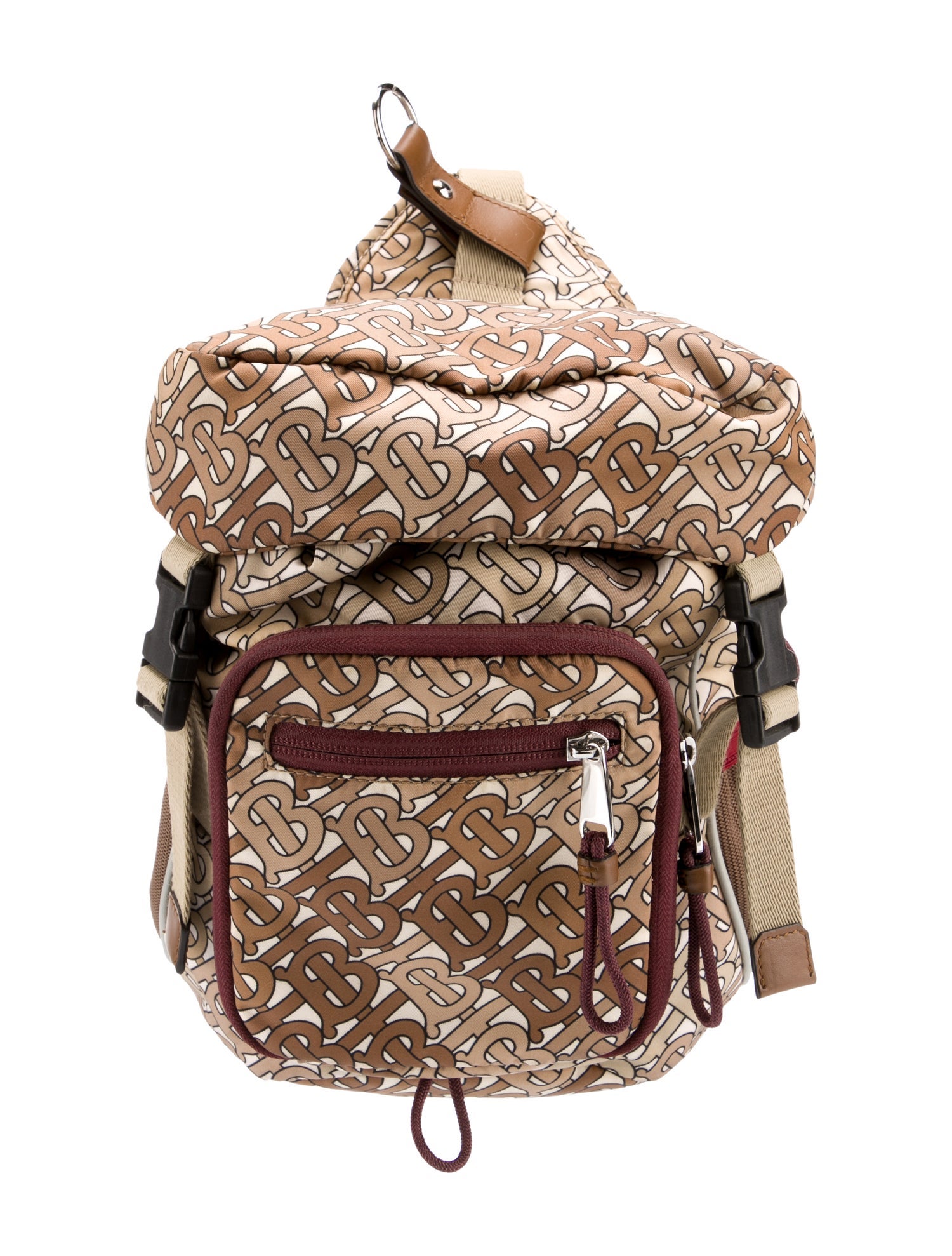 Burberry Nylon TB Monogram Sling Backpack - Brown Backpacks, Bags ...