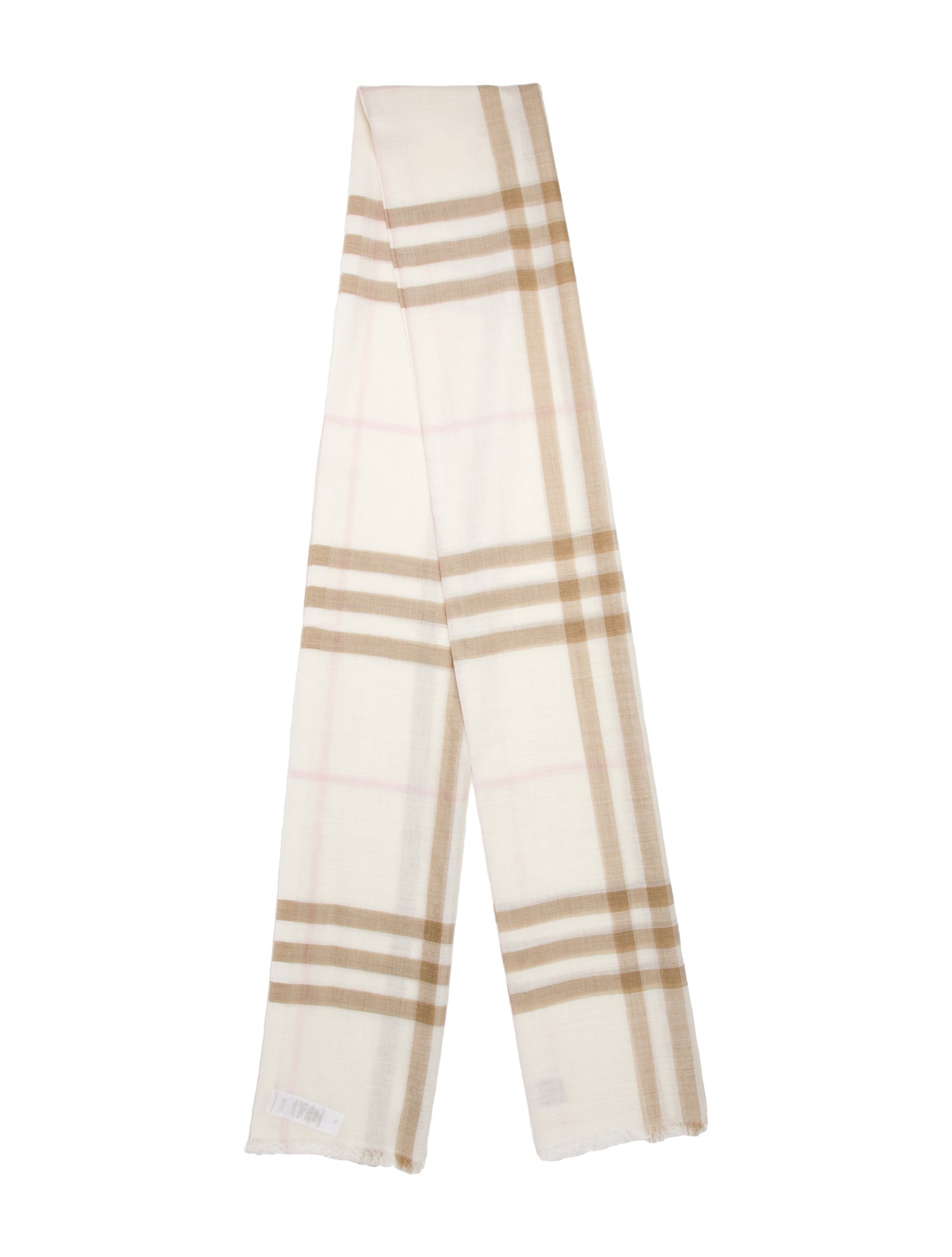 Burberry Wool Striped Scarf - Neutrals Scarves and Shawls, Accessories ...