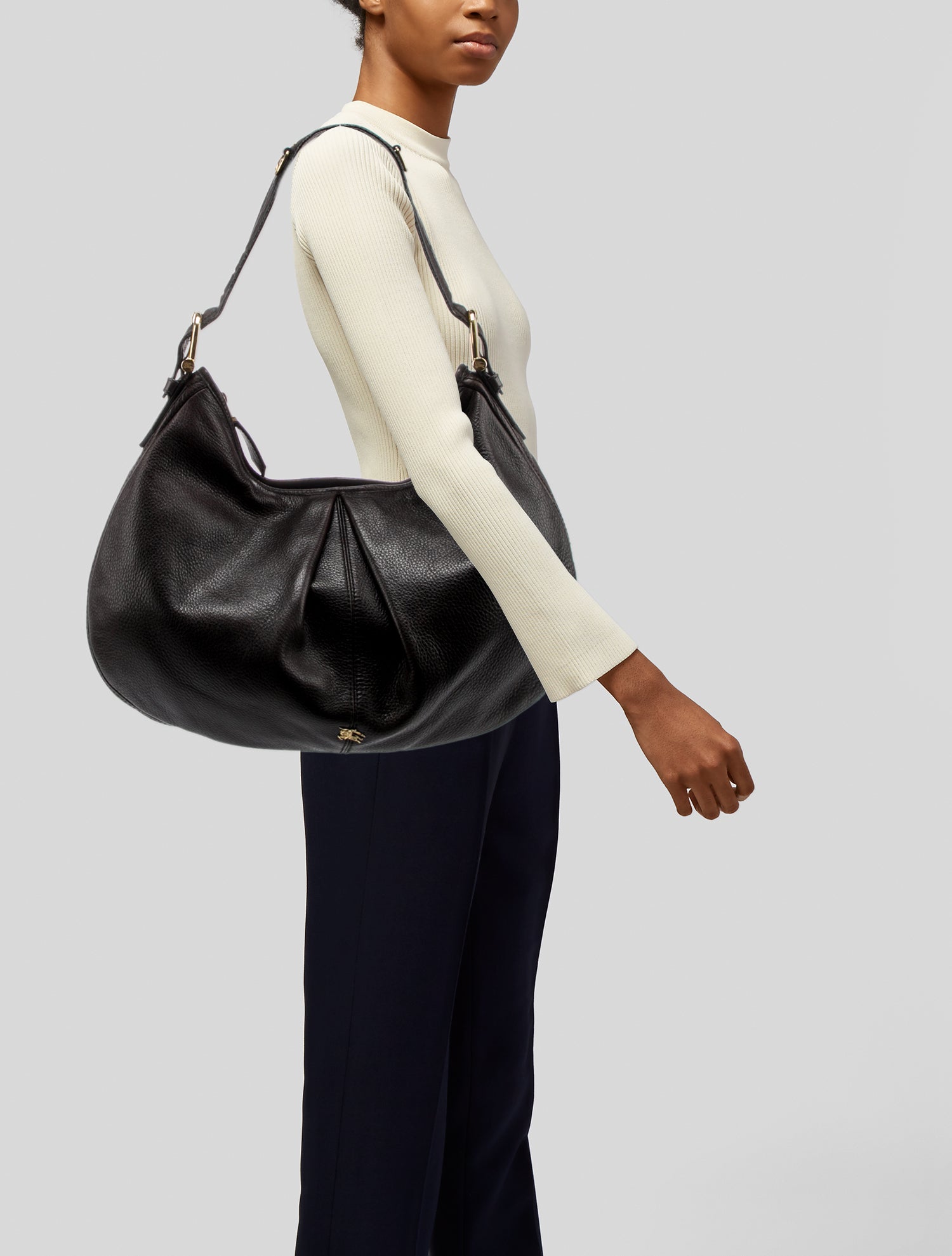 Gucci Leather Medium Hobo - Black Hobos, Handbags - GUC1447031 | The ...