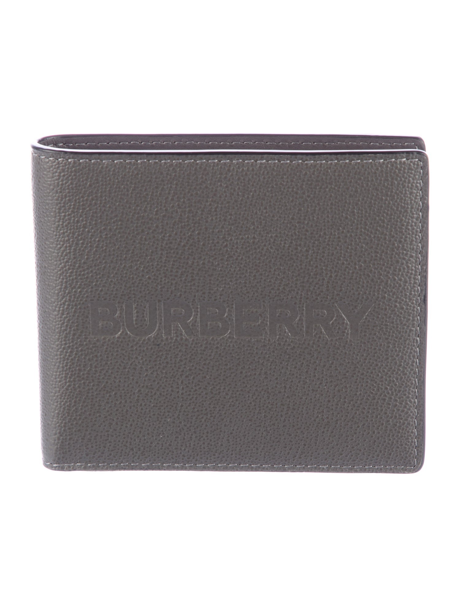 Burberry Leather Bifold Wallet - Grey Wallets, Accessories - BUR411083 ...