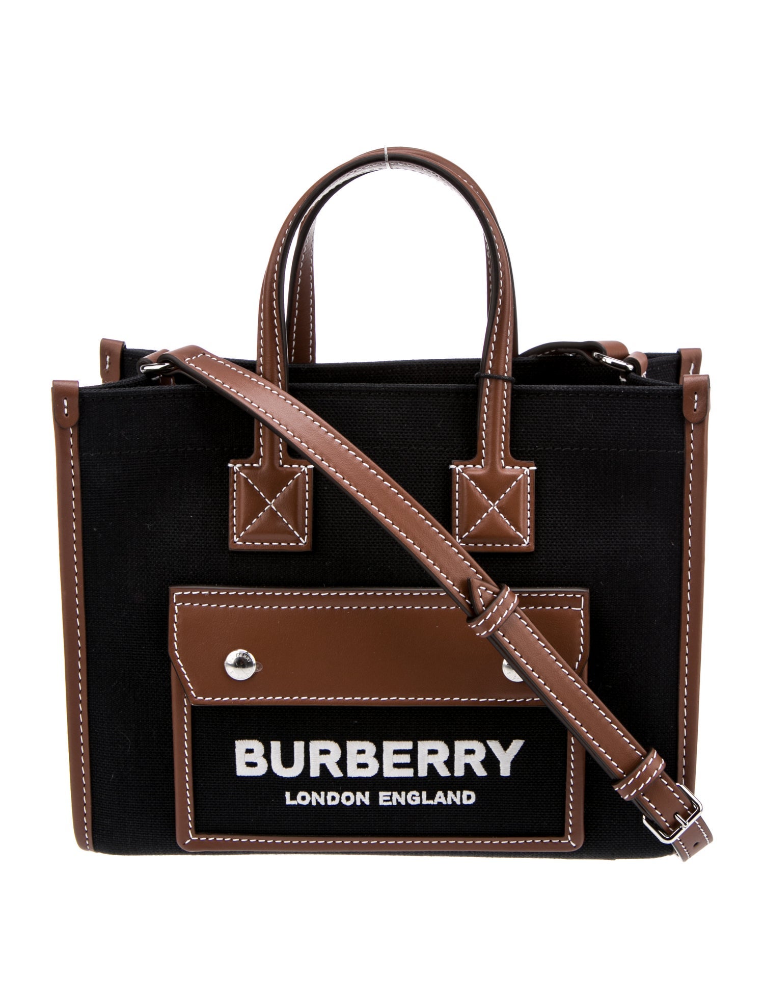 Burberry Mini Freya Tote - Black Totes, Handbags - BUR413122 | The RealReal