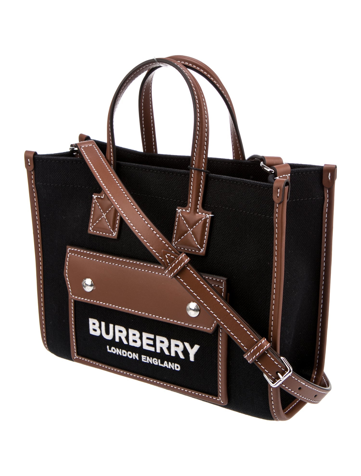 Burberry Mini Freya Tote - Black Totes, Handbags - BUR413122 | The RealReal
