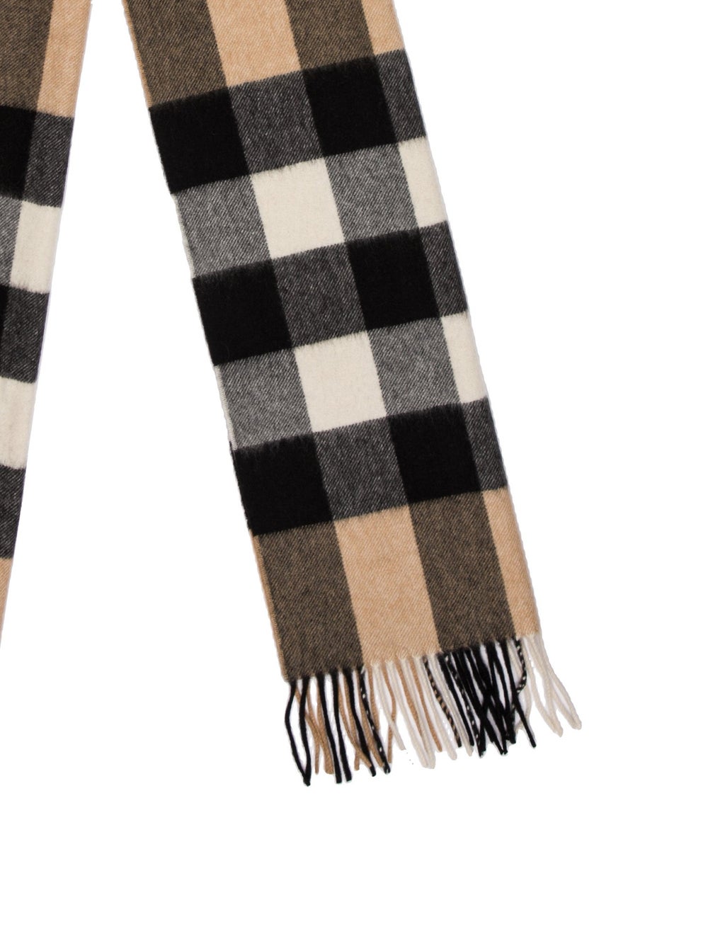 Burberry Cashmere Exploded Check Pattern Scarf - Gem