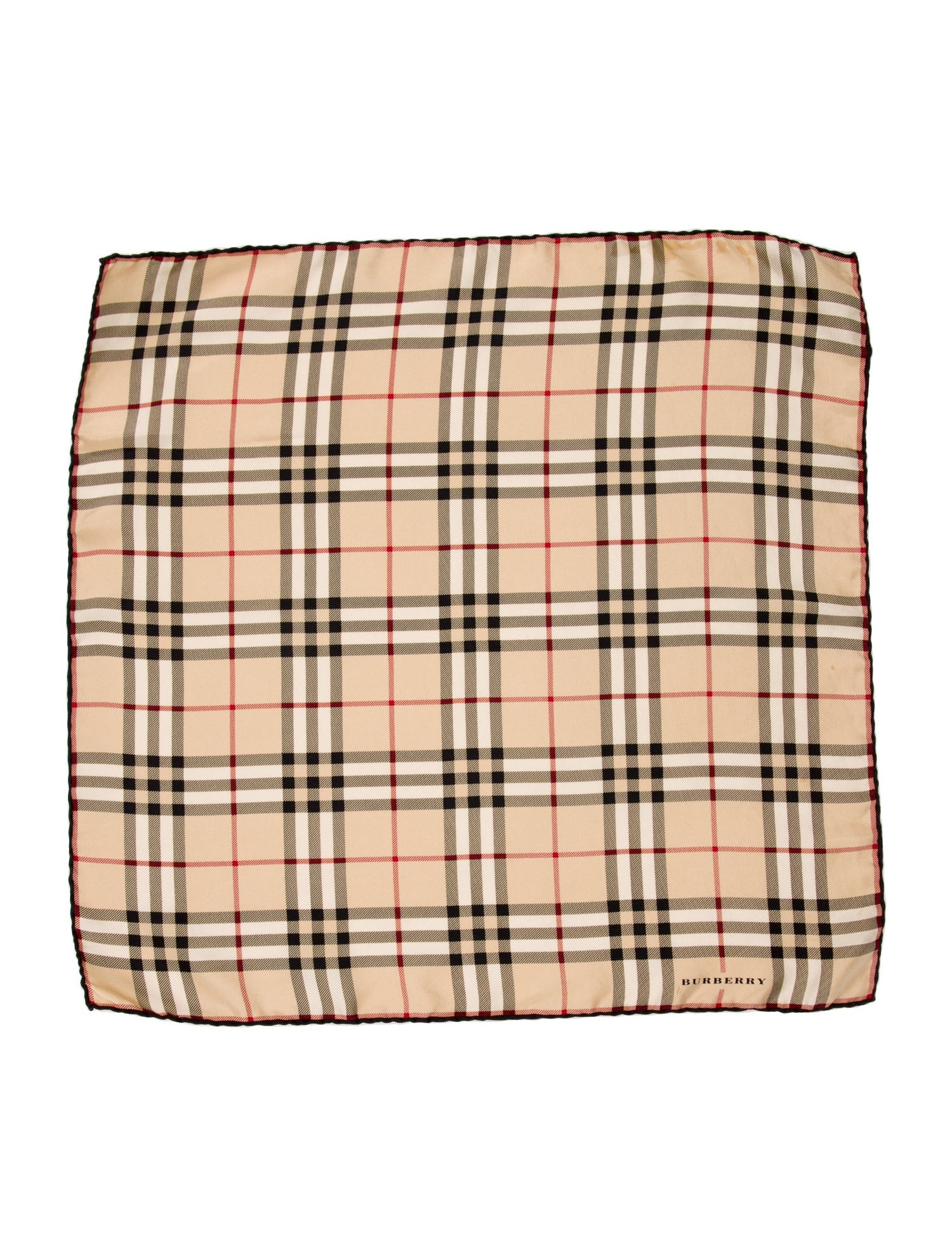 Burberry Silk Printed Scarf - Black Scarves and Shawls, Accessories ...