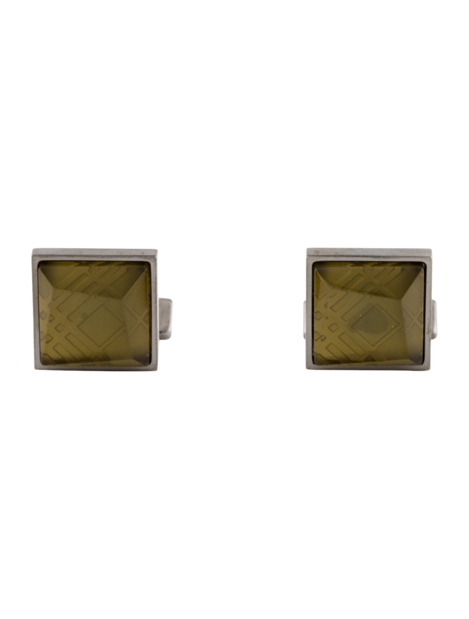 Tateossian Mother of Pearl Rectangular Cufflinks - White, Sterling Silver - TSS21304 | The RealReal