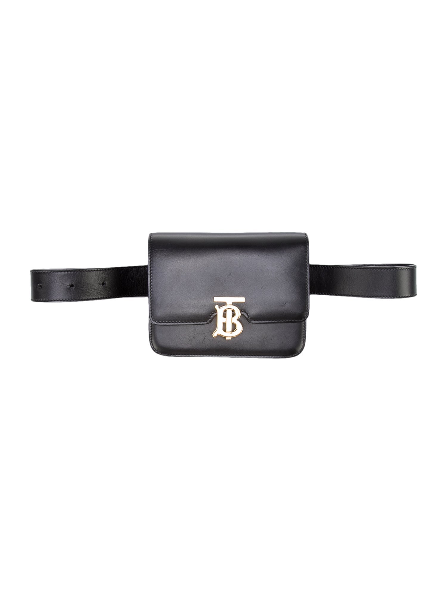 Burberry Leather Waist Bag w/Tags - Black Waist Bags, Handbags ...