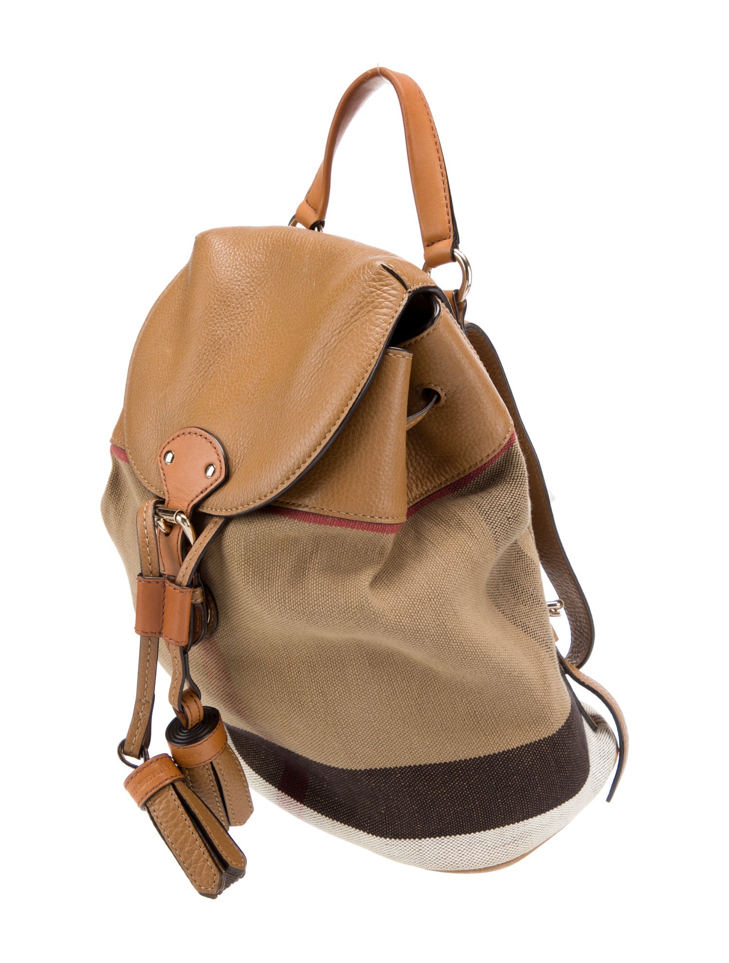 Burberry House Check Backpack - Brown Backpacks, Handbags - BUR422177 ...