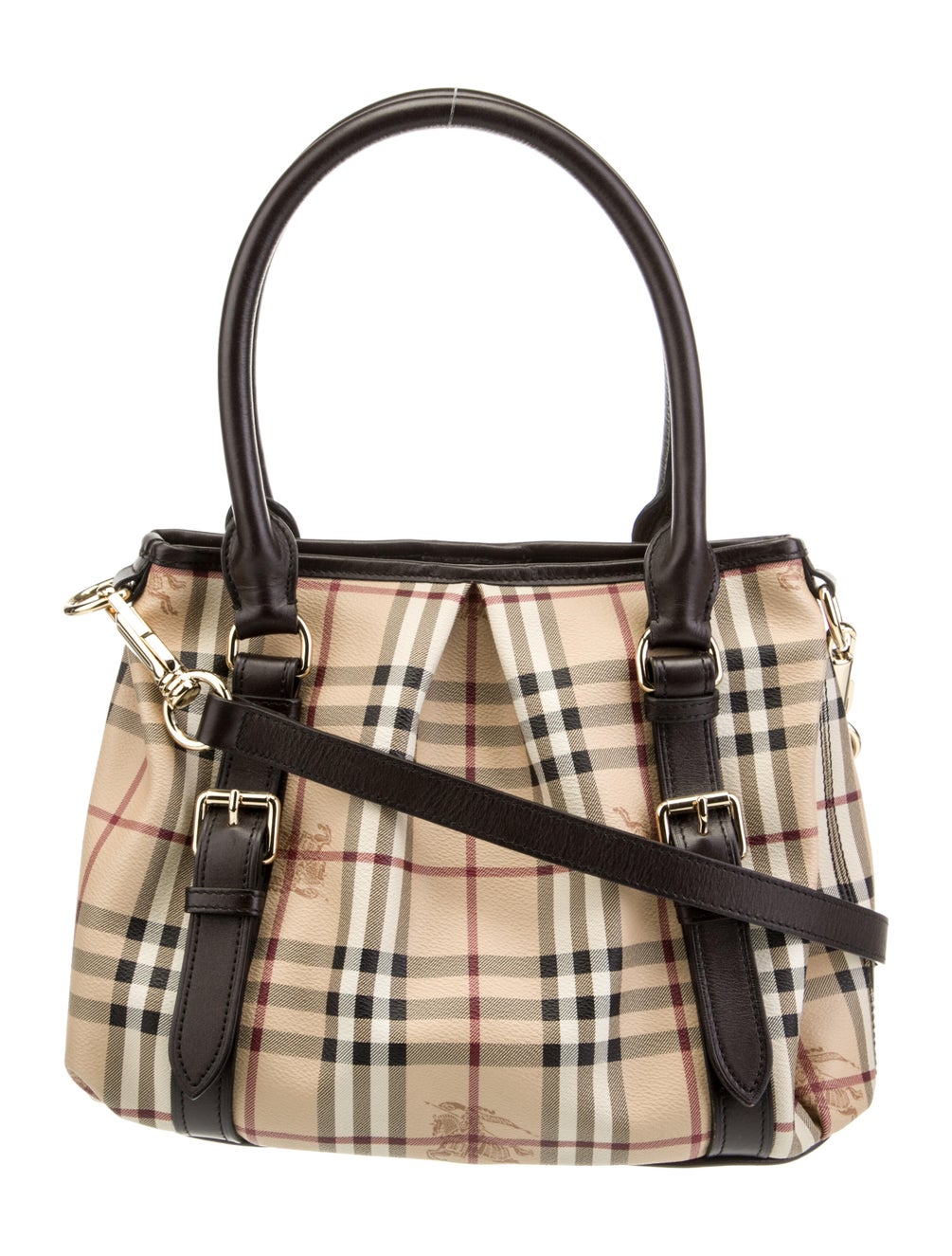 Burberry Haymarket Check Northfield Handle Bag - Neutrals Handle Bags ...