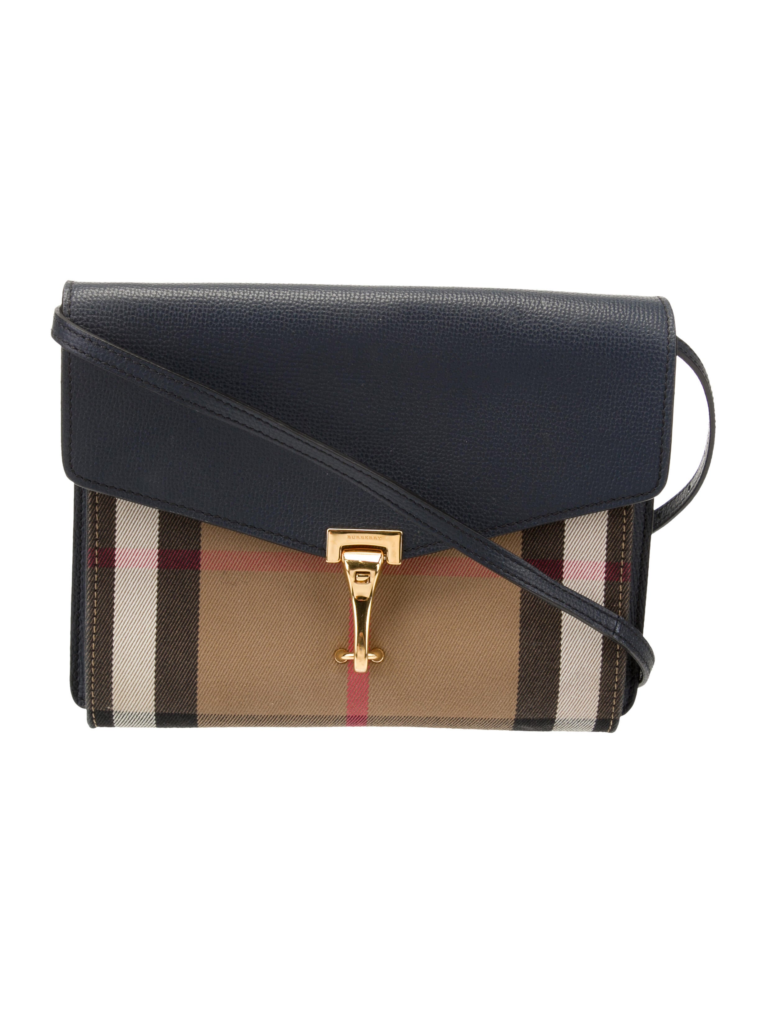 Burberry House Check Macken Crossbody Bag - Blue Crossbody Bags ...